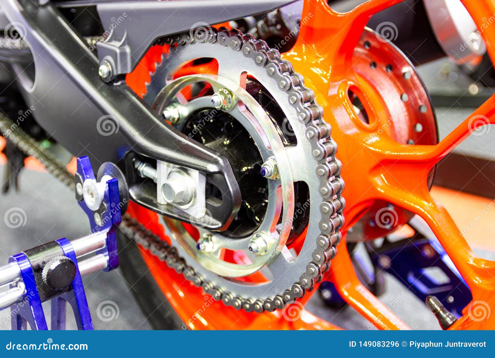 Motorcycle Rear Chain, Concept New Design Stock Photo - Image of ...