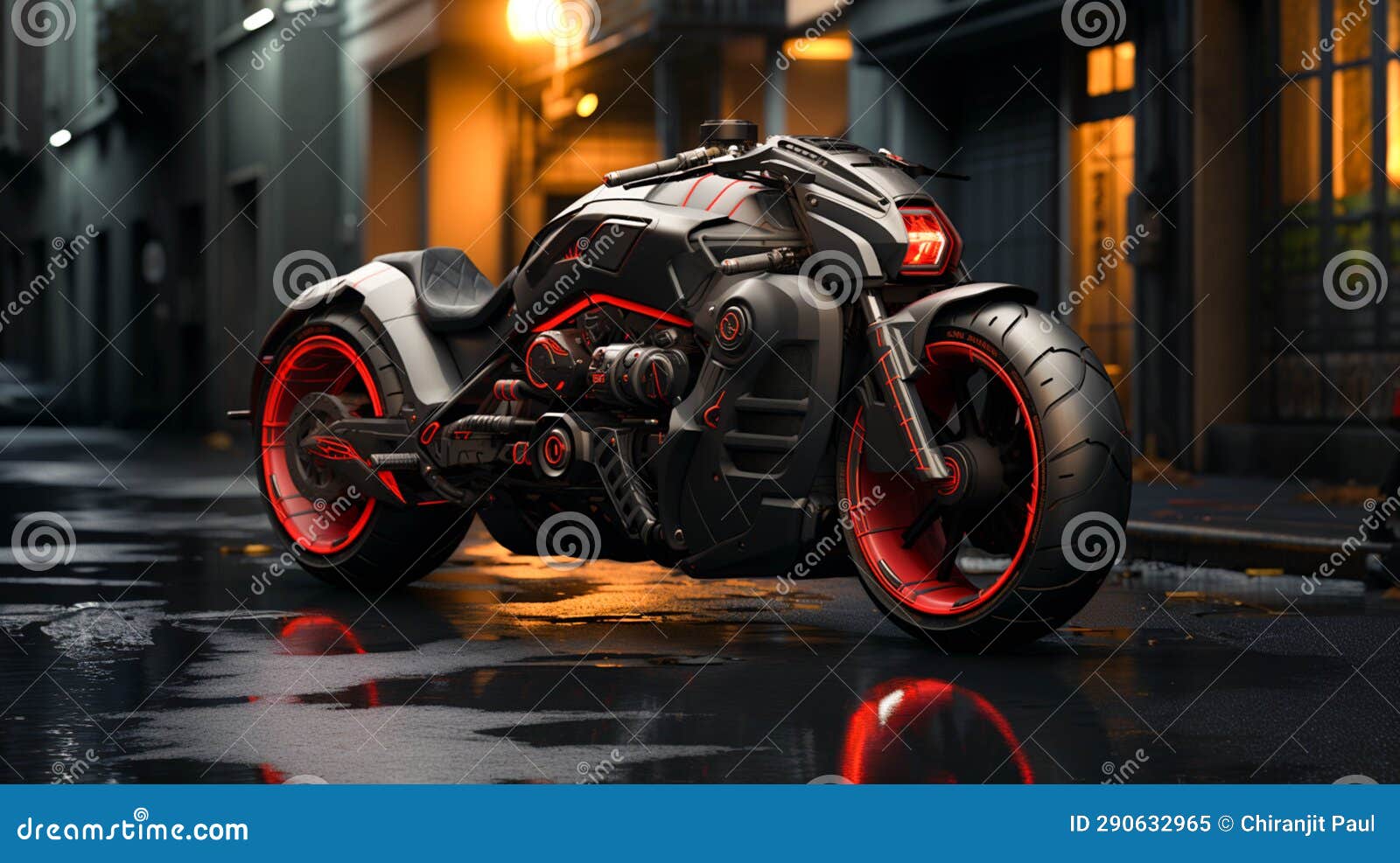 A Motorcycle that is Red and Black Stock Image - Image of drive, fast ...