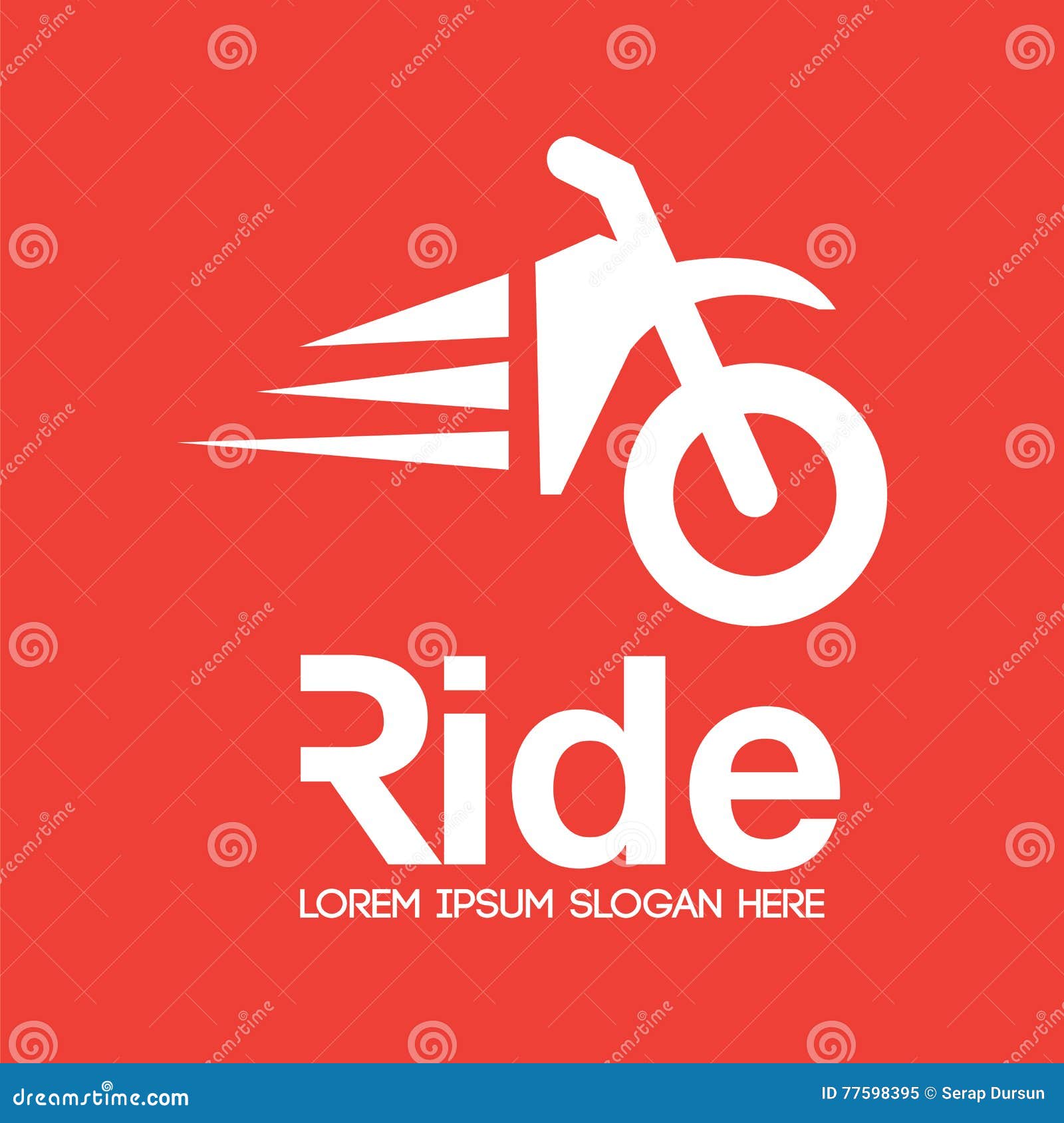 Motorcycle Rentals Concept Design. Stock Vector - Illustration of race ...