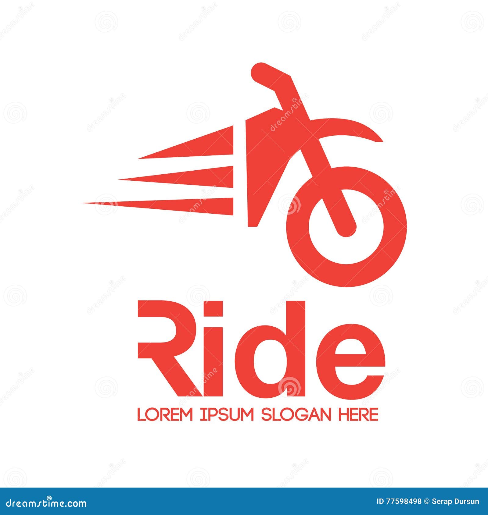 Motorcycle Rentals Concept Design. Stock Vector - Illustration of ...