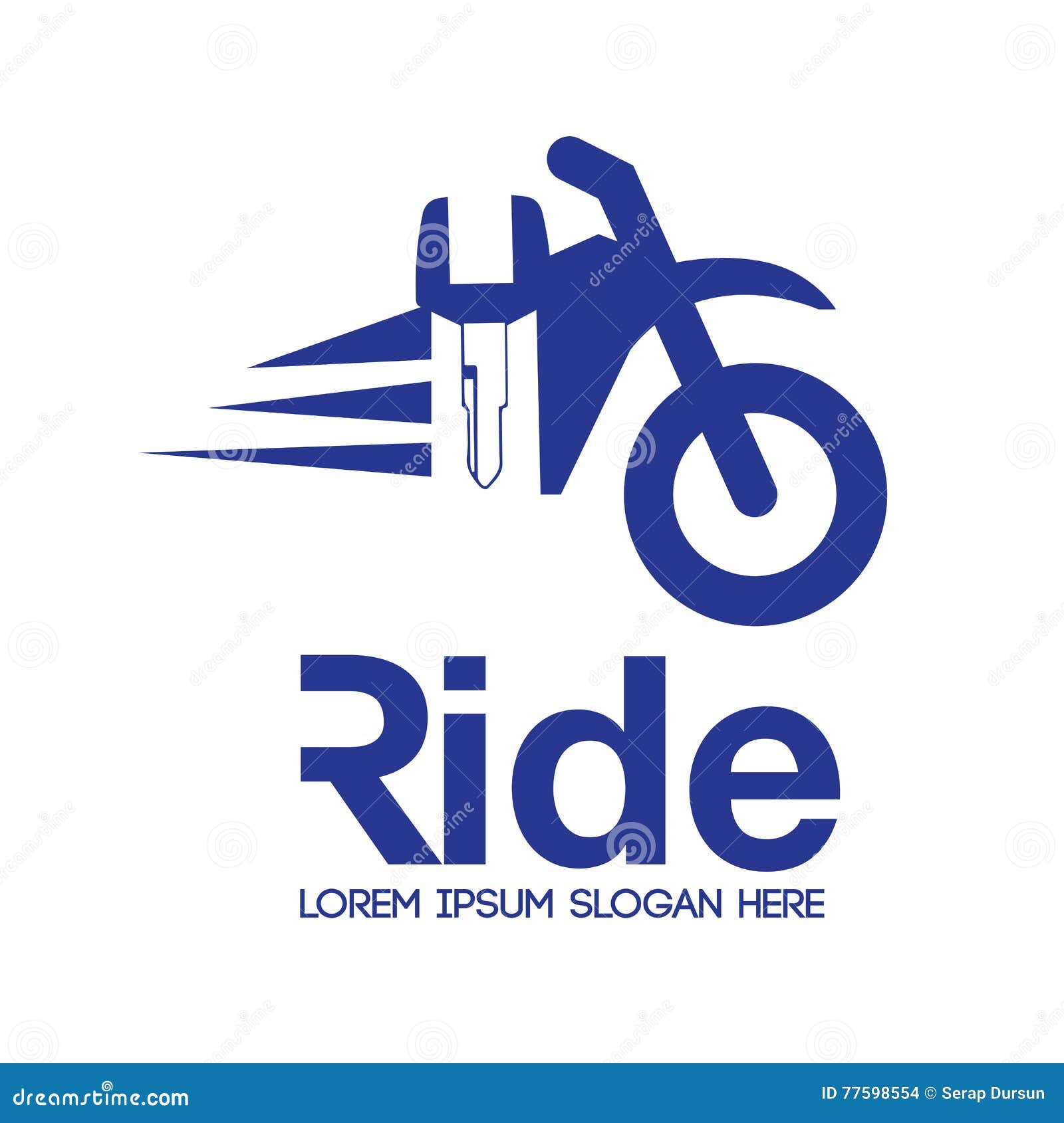 Motorcycle Rentals Concept Design. Stock Vector - Illustration of ...