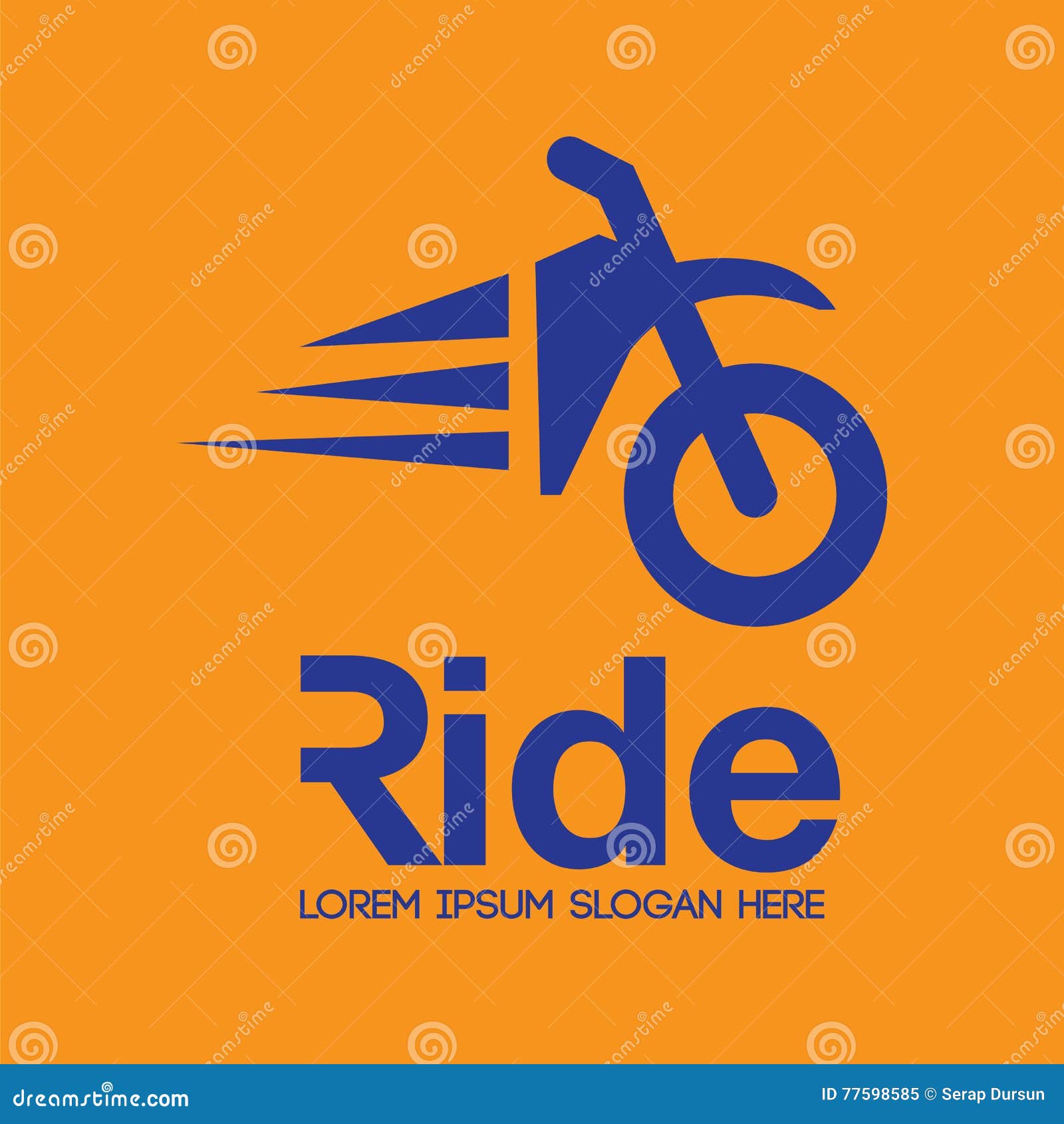 Motorcycle Rentals Concept Design. Stock Vector - Illustration of club ...