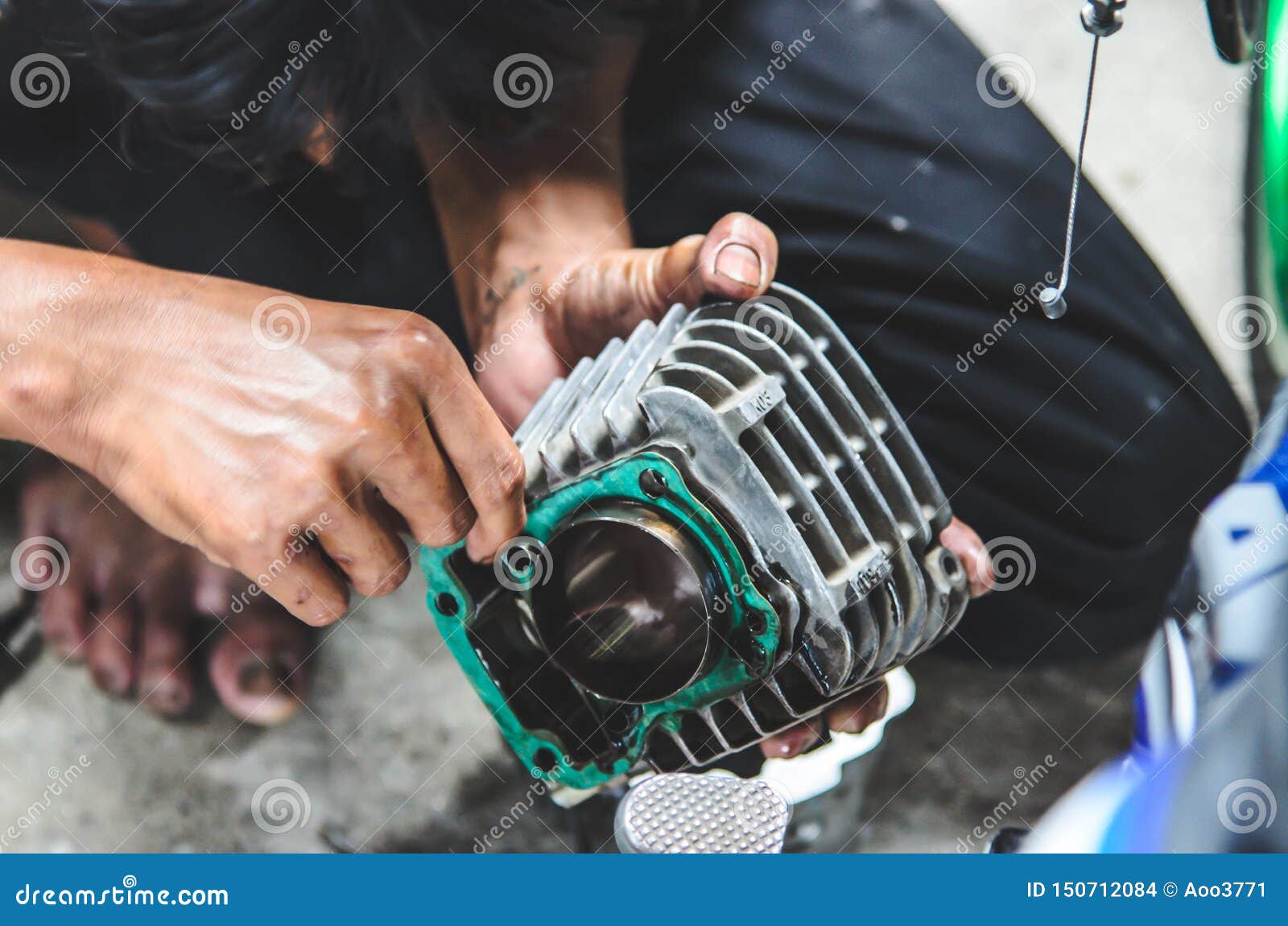 Motorcycle repair engine stock photo. Image of chrome - 150712084