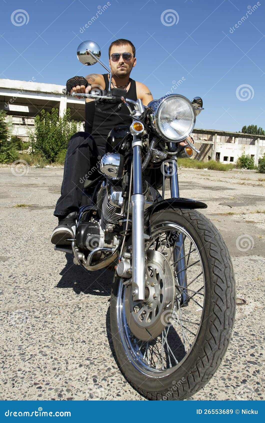 Motorcycle Rider stock image. Image of transport, metal - 26553689