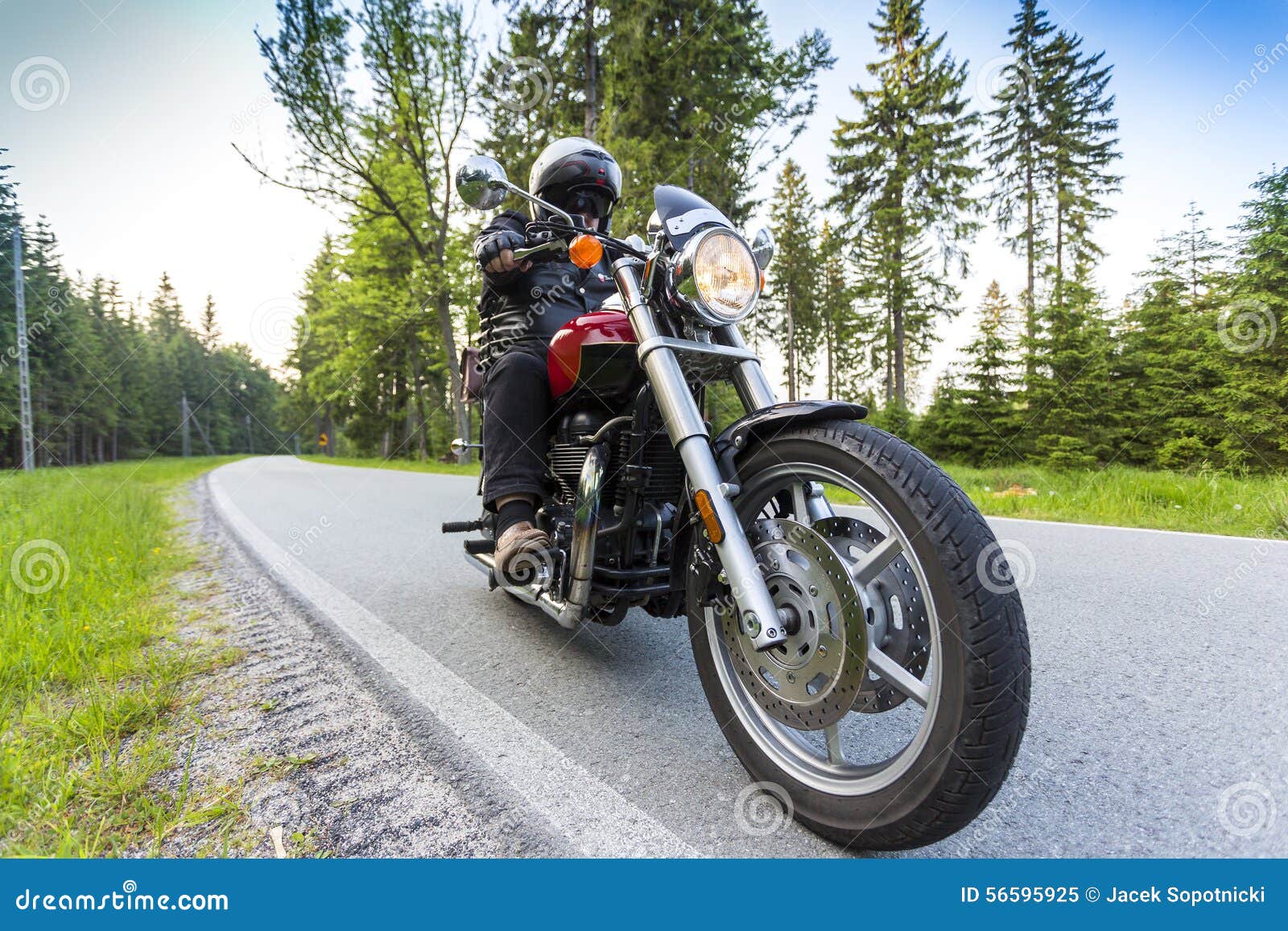 Motorcycle rider stock image. Image of city, outdoor - 56595925