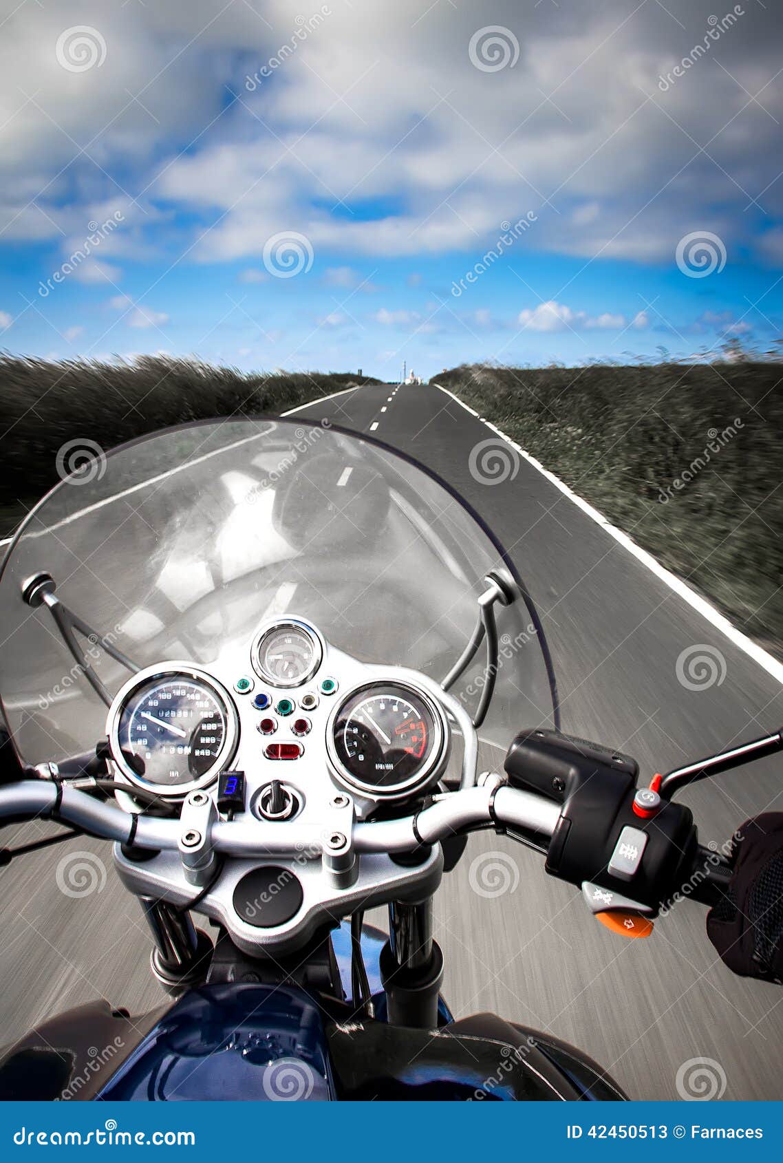 Motorcycle rider view stock image. Image of motorcyclist - 42450513