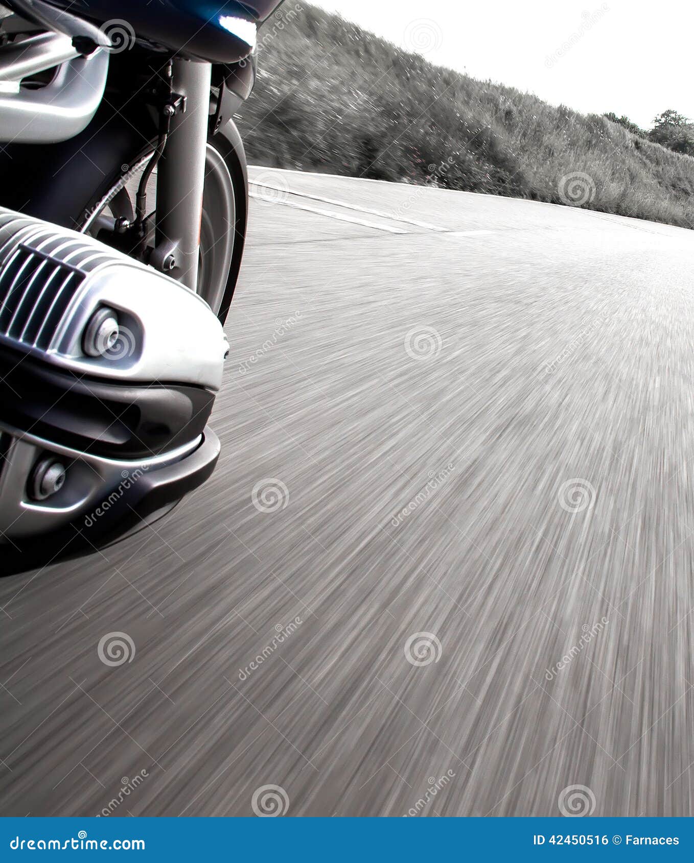 Motorcycle rider view stock photo. Image of road, lifestyle - 42450516
