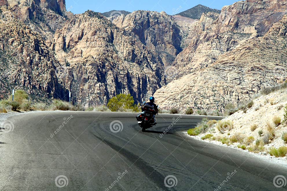 Motorcycle Riding in Mountains Stock Photo - Image of movement, park ...