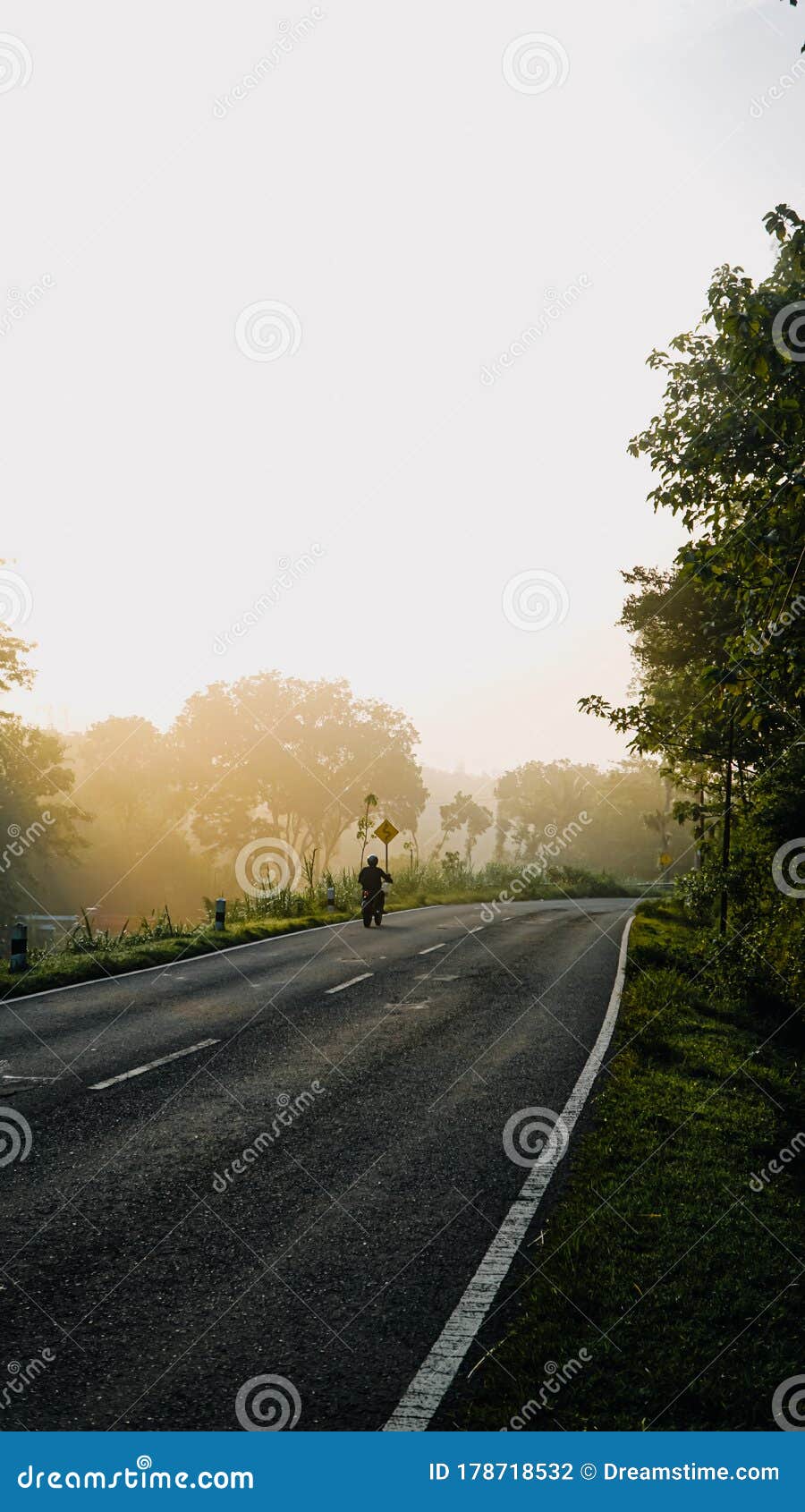 Motorcycle on the road stock photo. Image of highway - 178718532