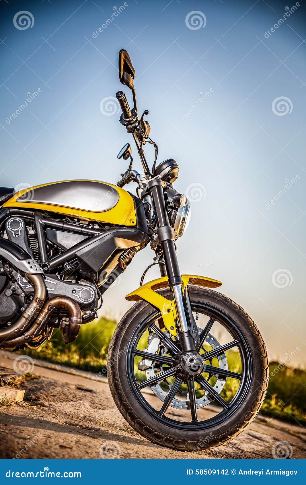 Motorcycle on the road stock photo. Image of freedom - 58509142