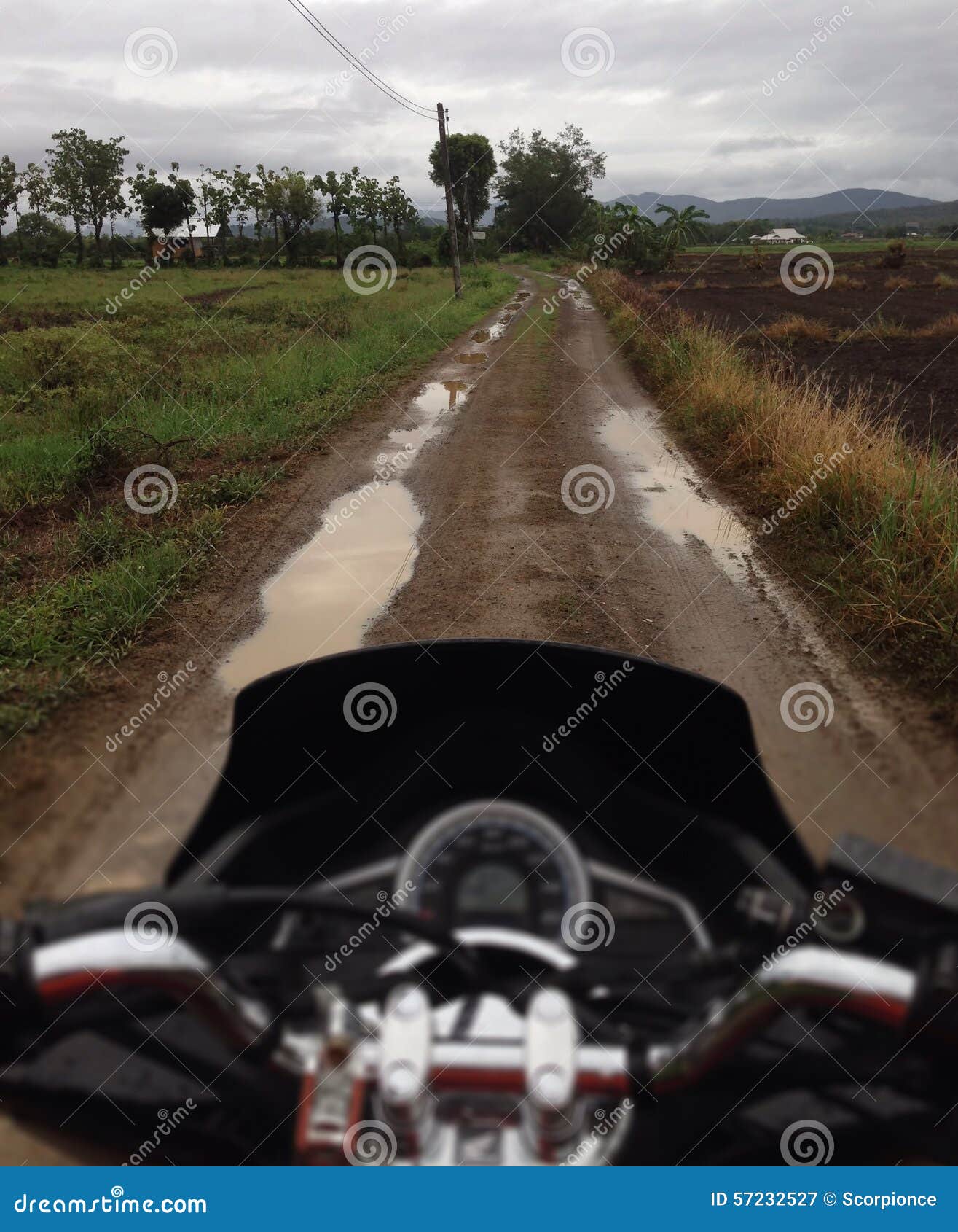 Motorcycle on the road stock image. Image of nature, motorcycle - 57232527