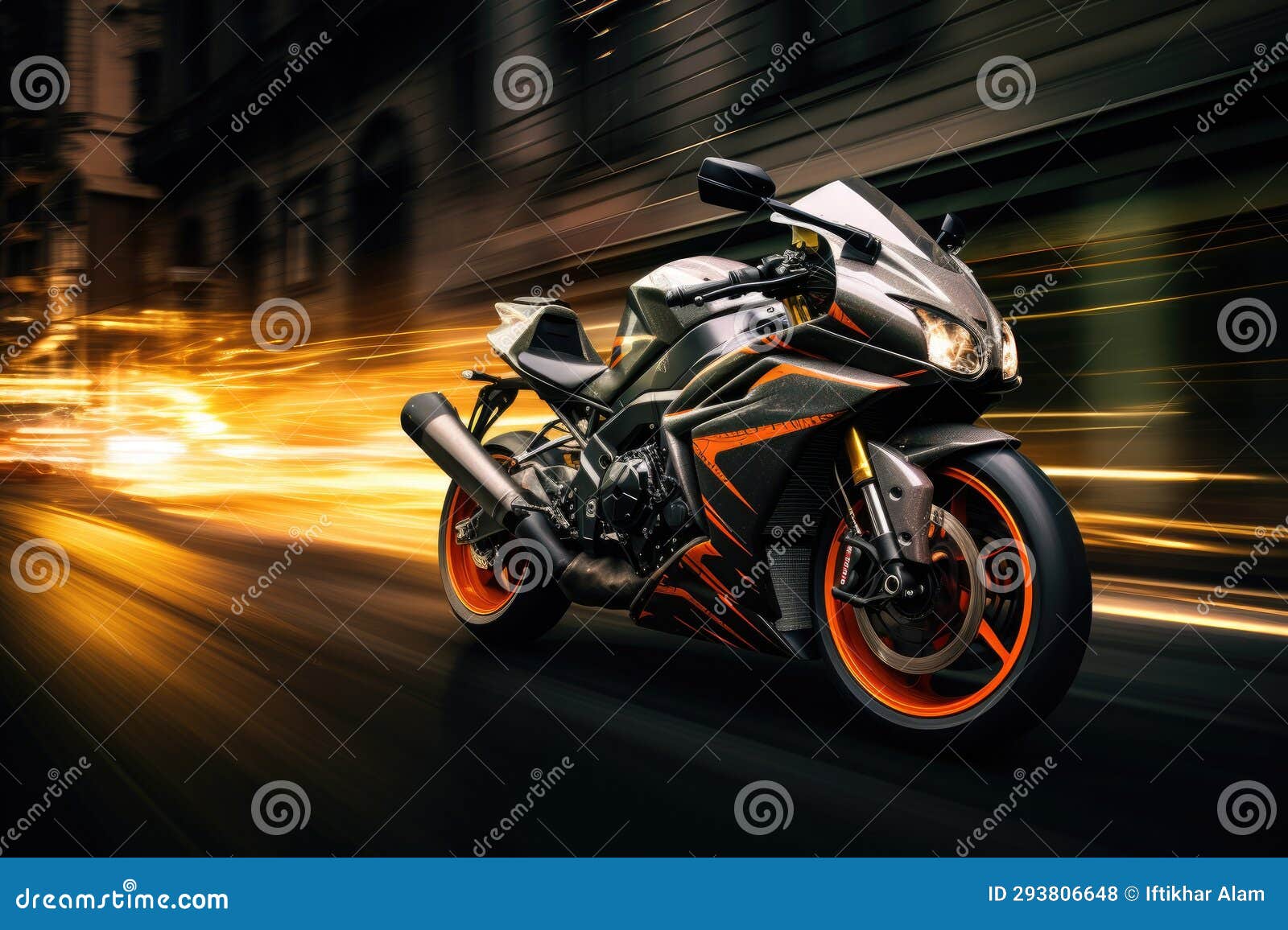 Learner Motorcyclist Practising To Ride A Moto. Learner Biker On Test ...