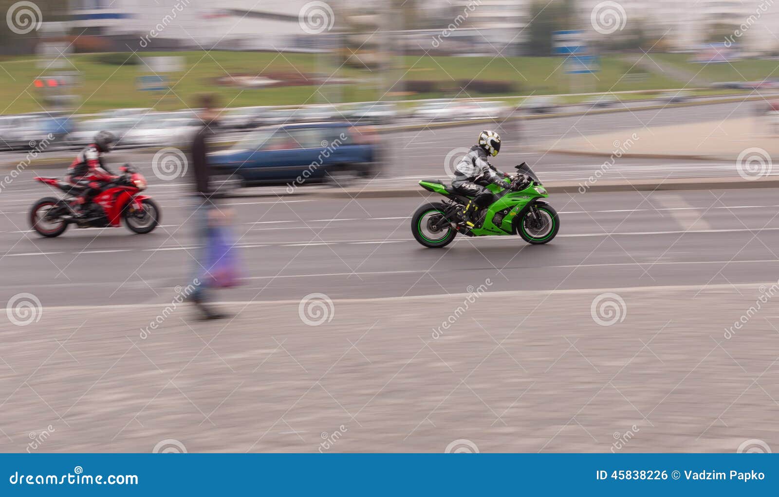 Motorcycle on the road editorial photo. Image of movement - 45838226