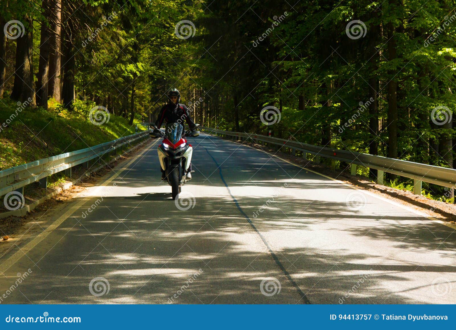 Motorcycle on the Rural Road Stock Image - Image of biker, motion: 94413757