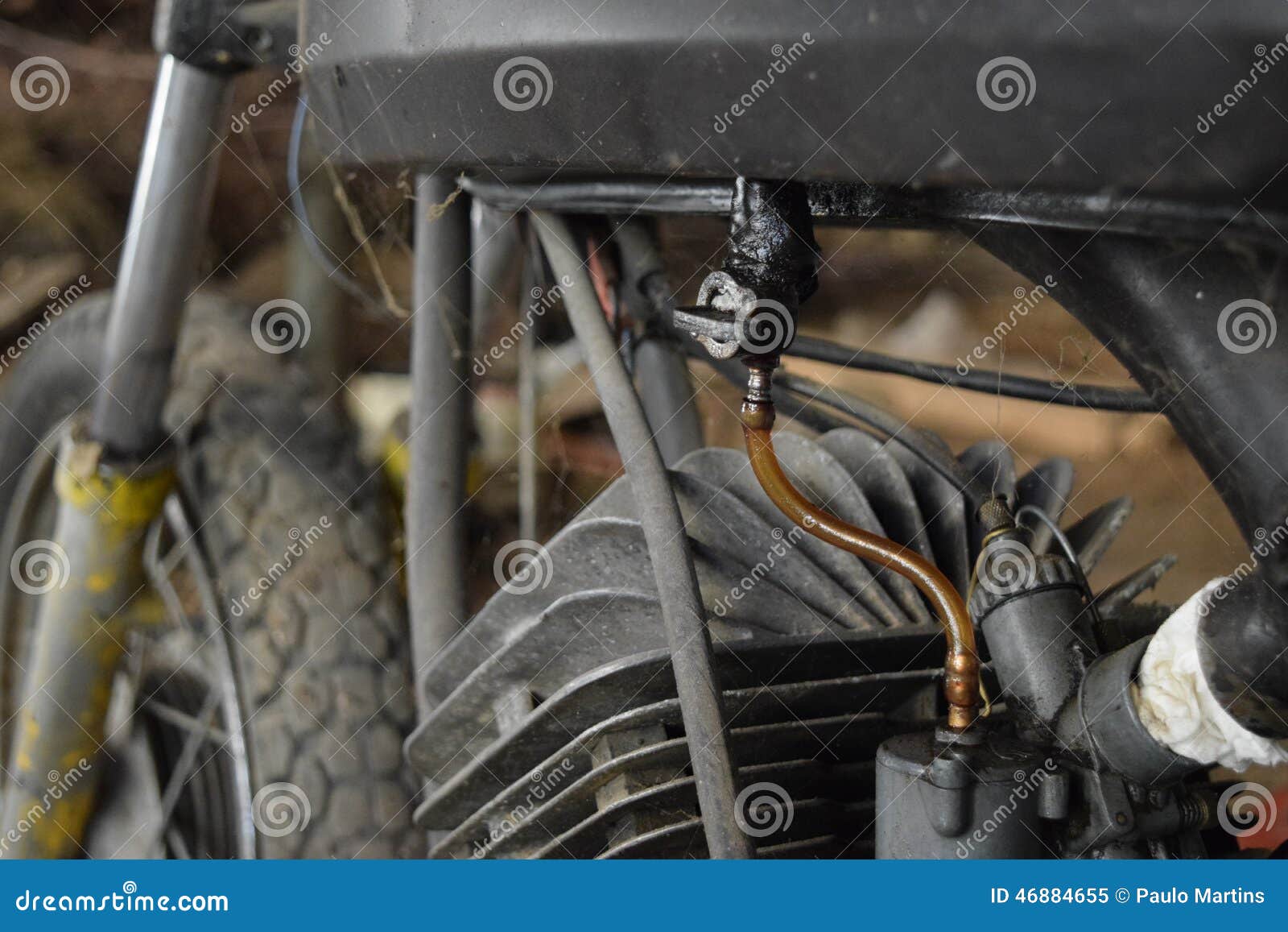 Motorcycle Sachs engine stock image. Image of travel - 46884655