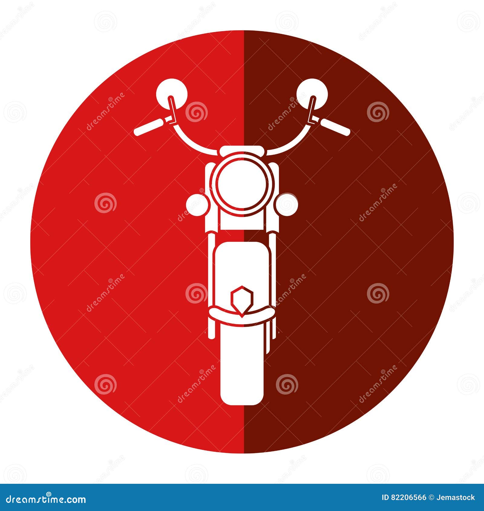 Motorcycle Speed Transport Steel Red Circle Stock Vector - Illustration ...
