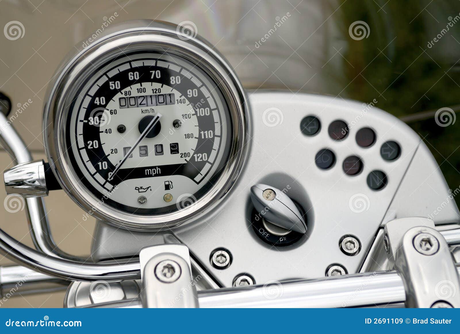 Motorcycle Speedometer stock image. Image of cycle, riding - 2691109