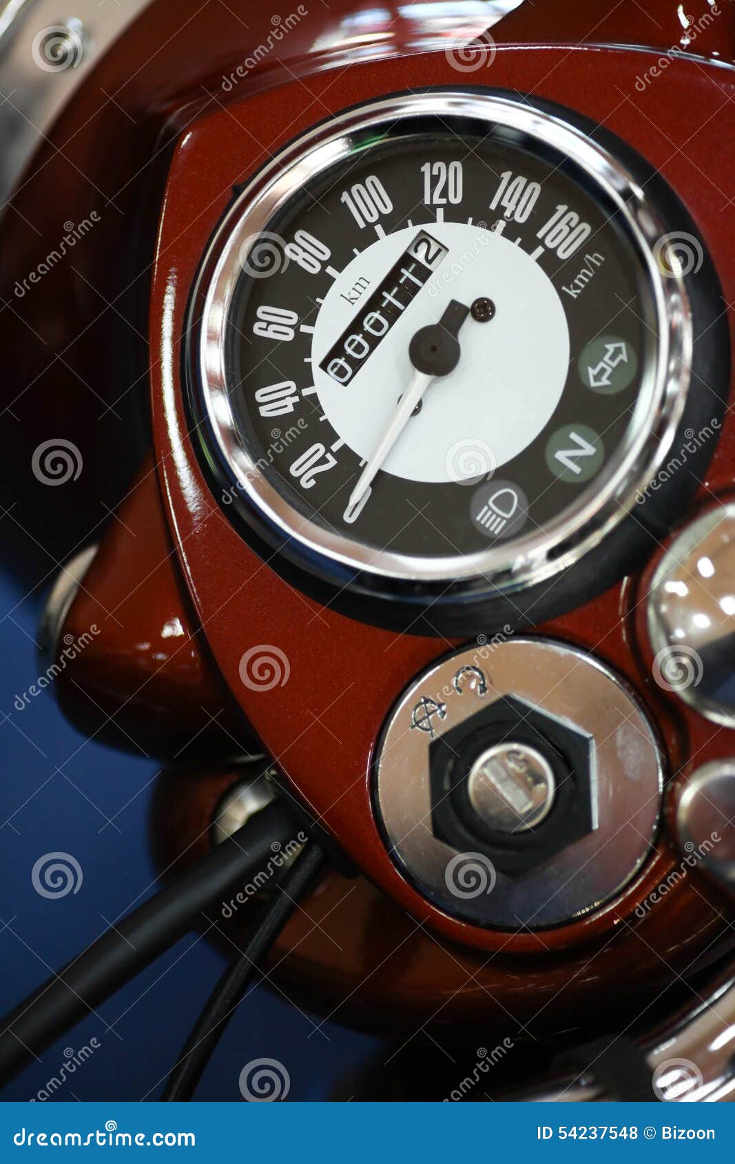 Motorcycle speedometer stock photo. Image of classic - 54237548