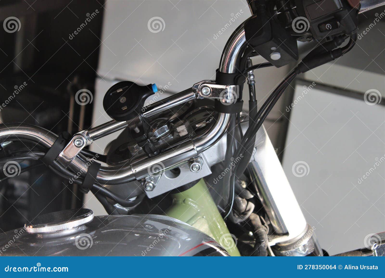 Motorcycle steering wheel stock photo. Image of technology - 278350064