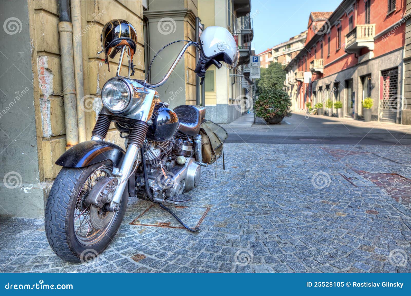 Motorcycle on the Street. Alba, Italy. Editorial Image - Image of ...