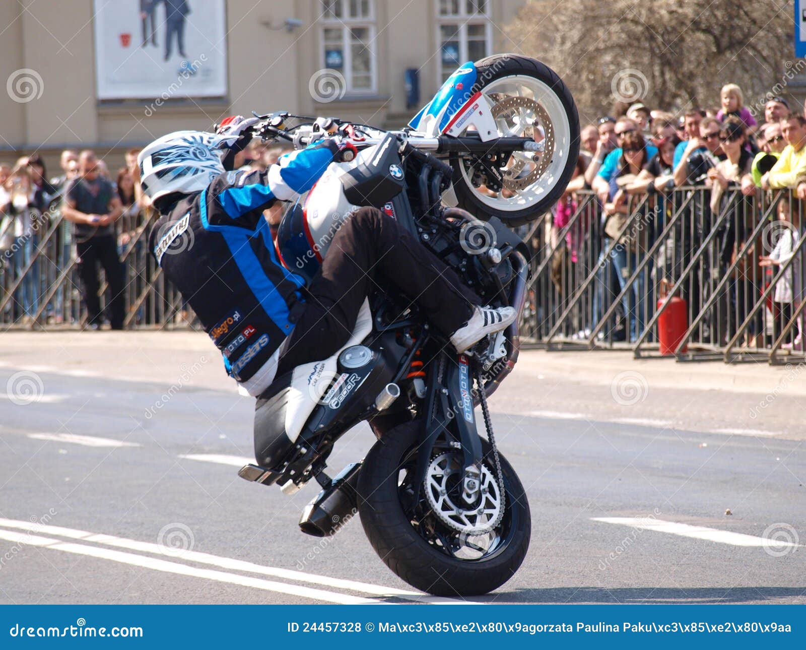 Motorcycle Stunts, Lublin, Poland Editorial Stock Photo - Image of gear ...