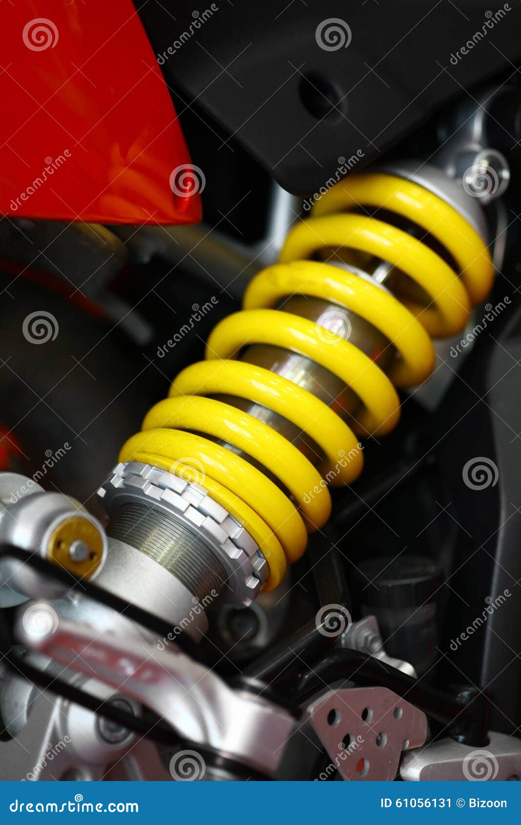 Motorcycle suspension stock image. Image of repair, spring - 61056131