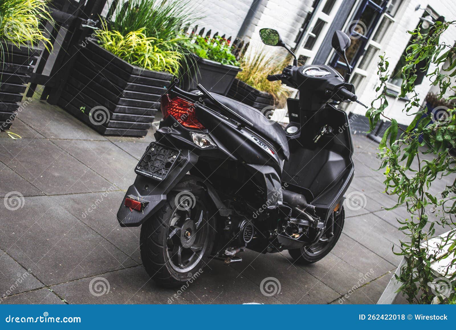 Motorcycle Sym Orbit 3 in Garden Editorial Stock Photo - Image of ...
