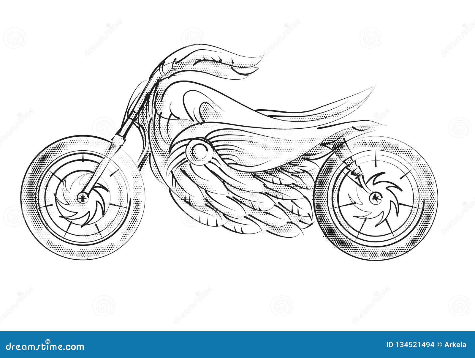 Motorcycle symbol stock illustration. Illustration of black - 134521494