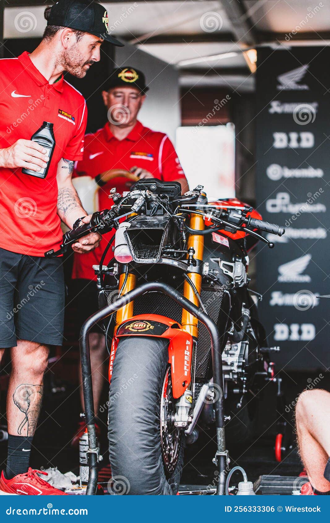Motorcycle Team Racing Garage at Queensland Ra Editorial Photo - Image ...