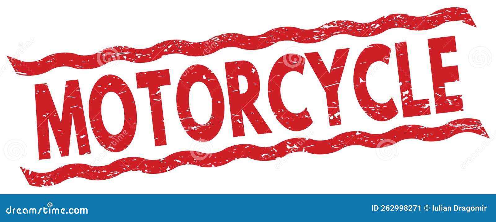 MOTORCYCLE Text on Red Lines Stamp Sign Stock Illustration ...