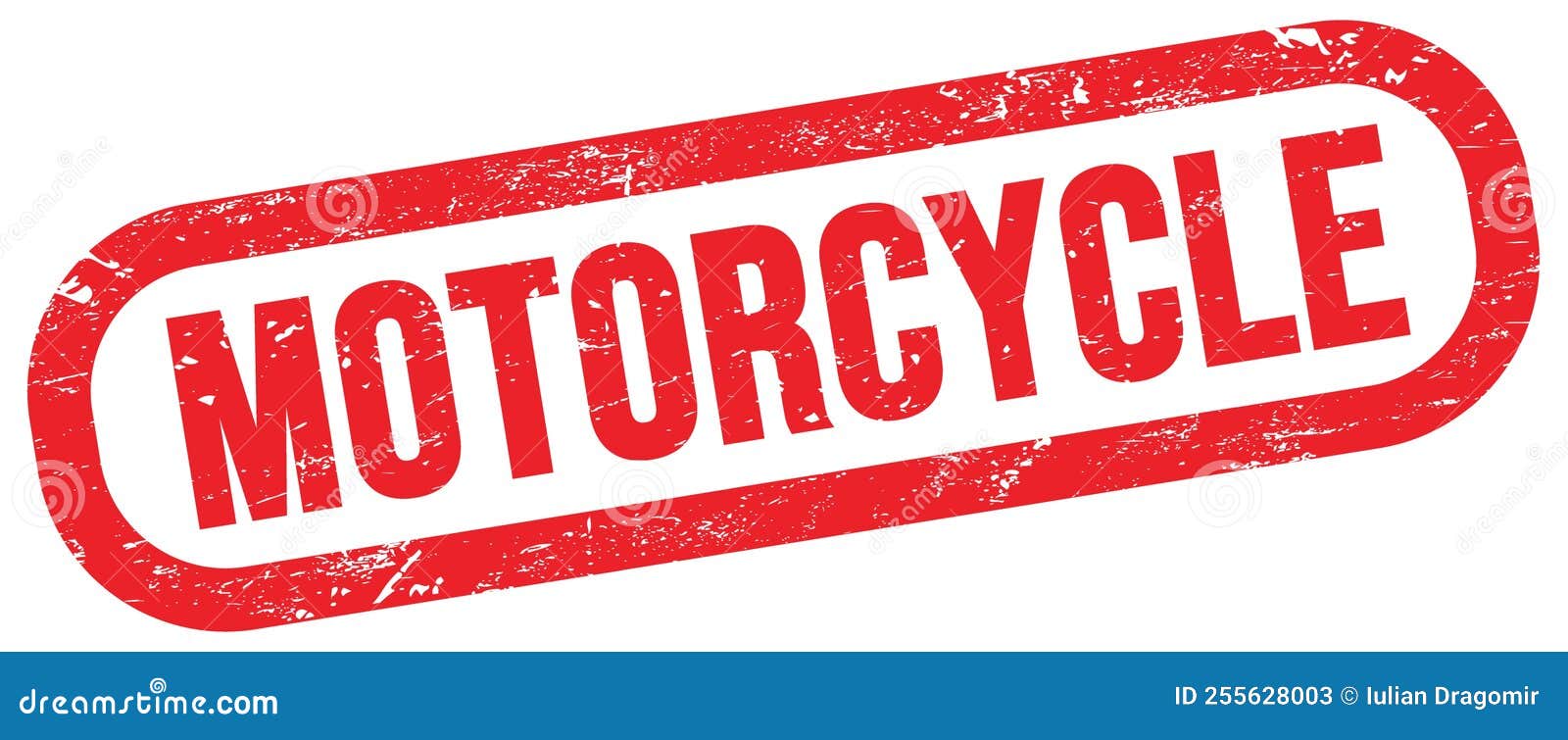 MOTORCYCLE, Text Written on Red Stamp Sign Stock Illustration ...