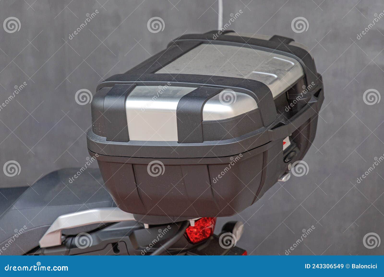 Motorcycle Top Box stock image. Image of capital, serbia - 243306549