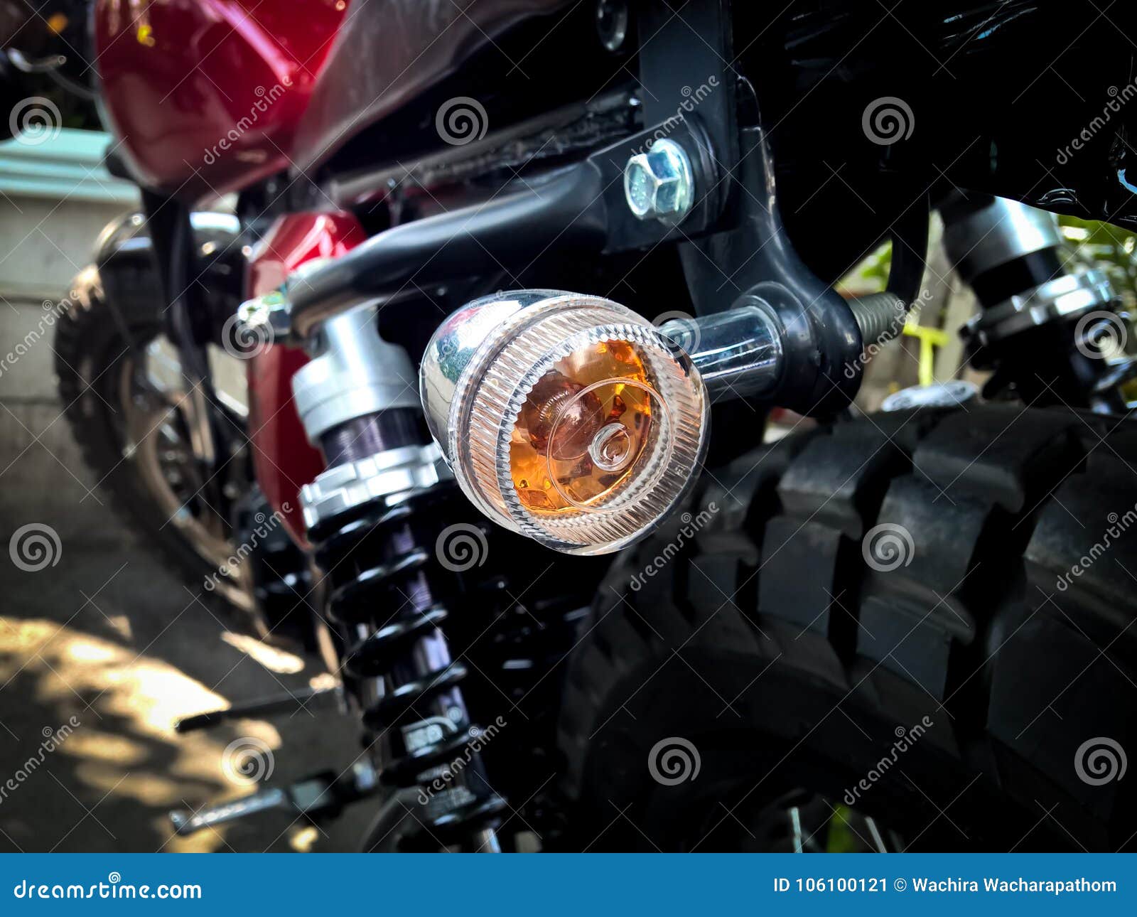 Motorcycle Turn Left Signal Light Stock Image - Image of mechanical ...