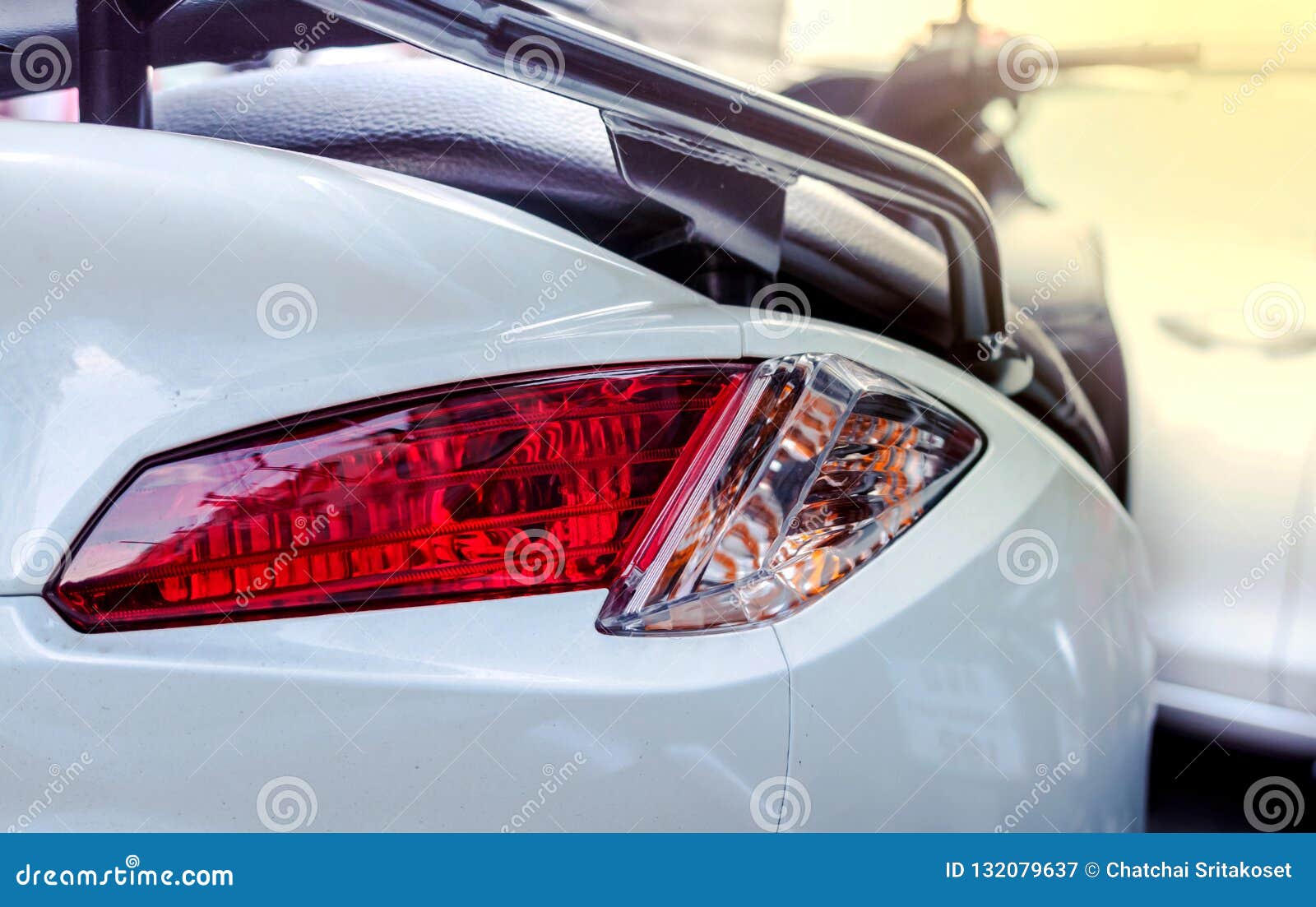 Motorcycle Turn Signal Indicating the Right Direction Stock Image ...
