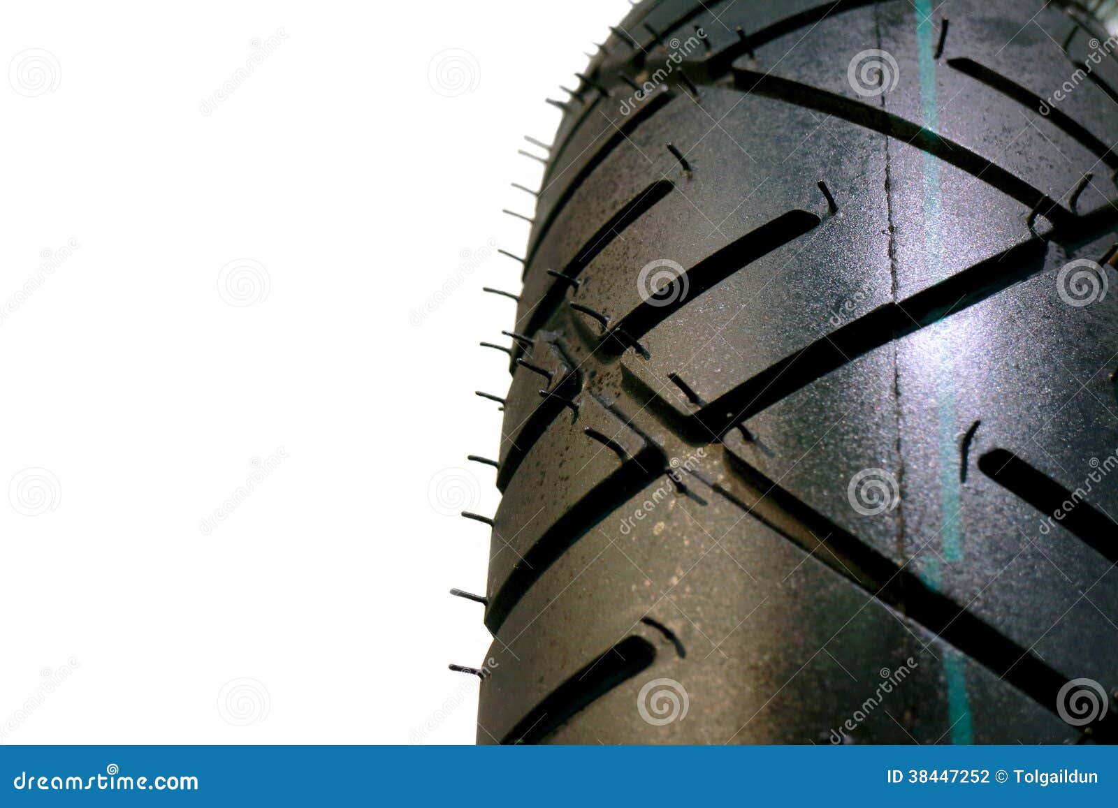 Motorcycle Tyre Isolated and Horizontal Stock Photo - Image of detail ...