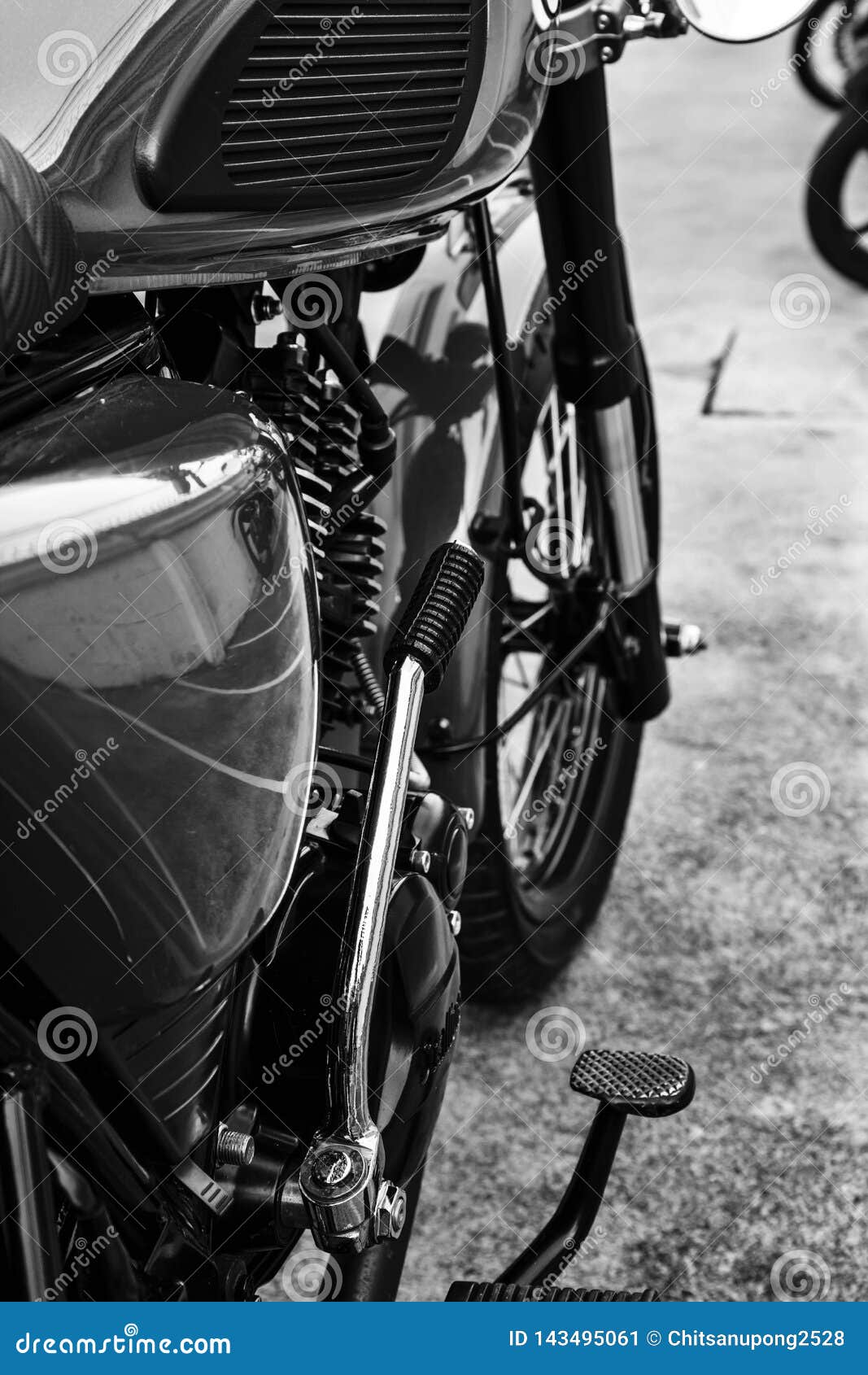 Motorcycle Vintage Way of Life Stock Image - Image of motor, frame ...
