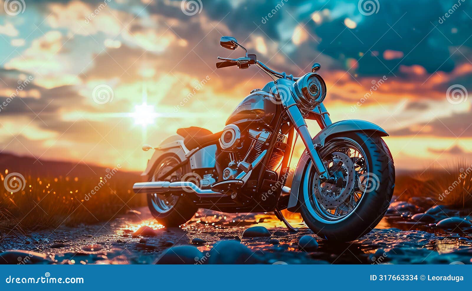 Motorcycle Wallpaper in Nature Stock Illustration - Illustration of ...