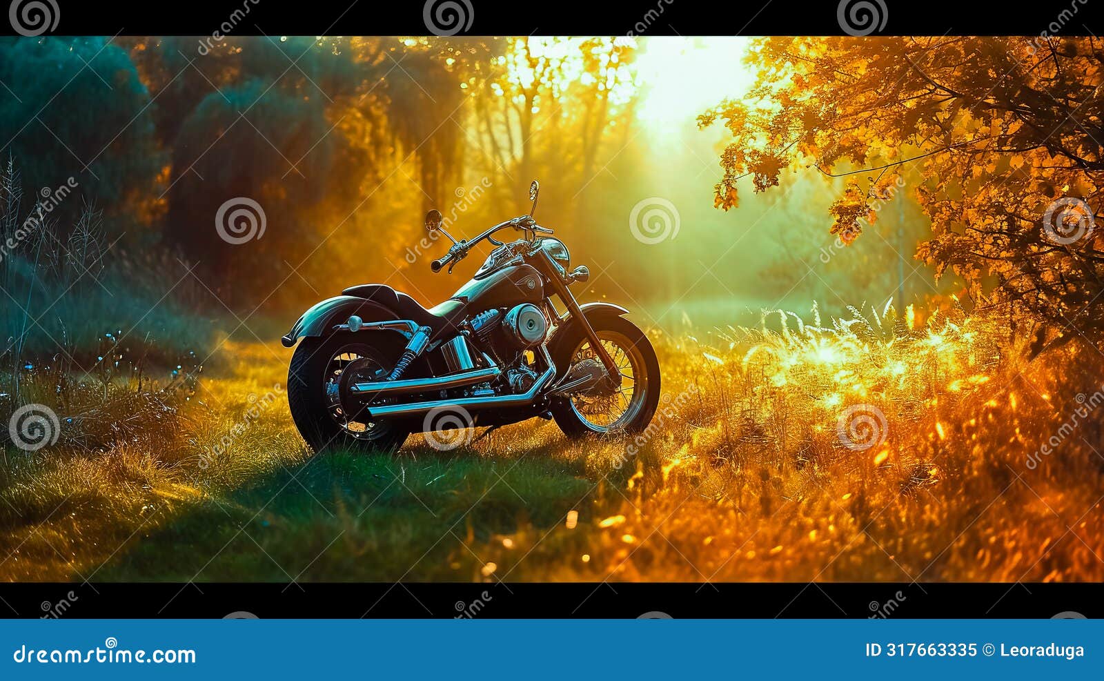 Motorcycle Wallpaper in Nature Stock Illustration - Illustration of ...