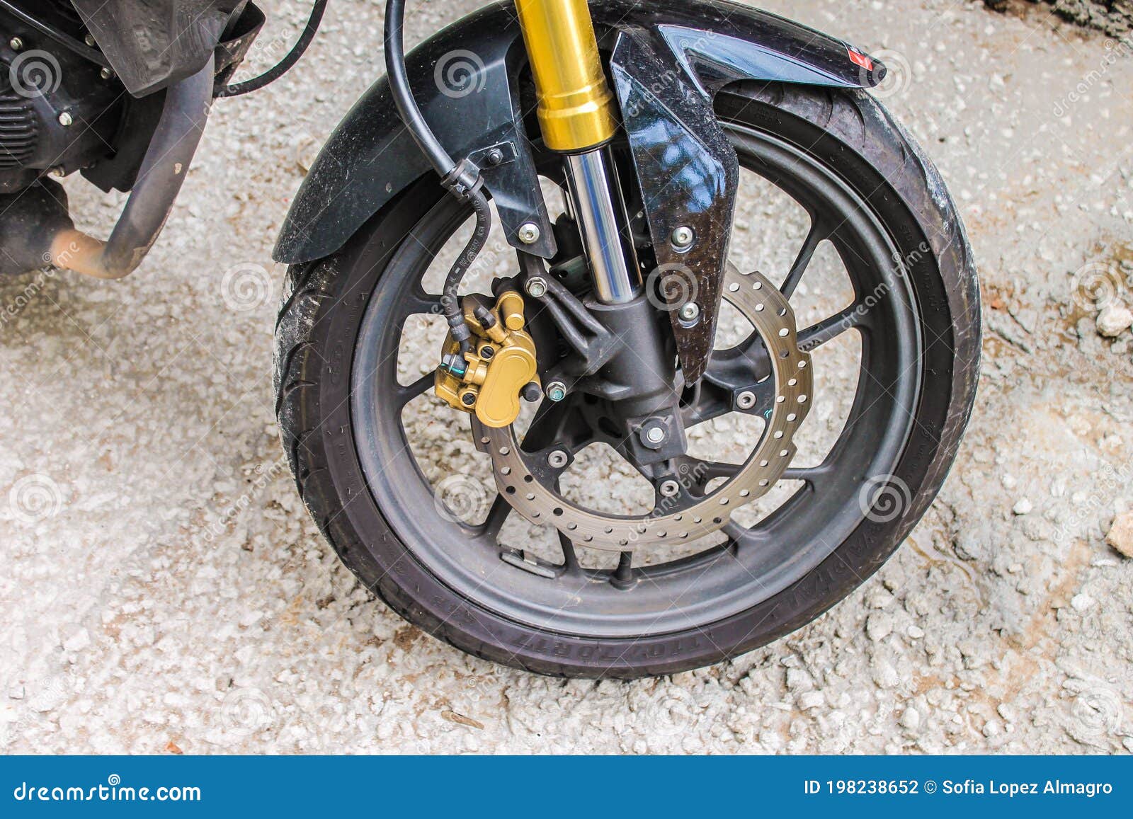 Motorcycle Wheel Transport Metal Machine Close Travel Stock Photo ...