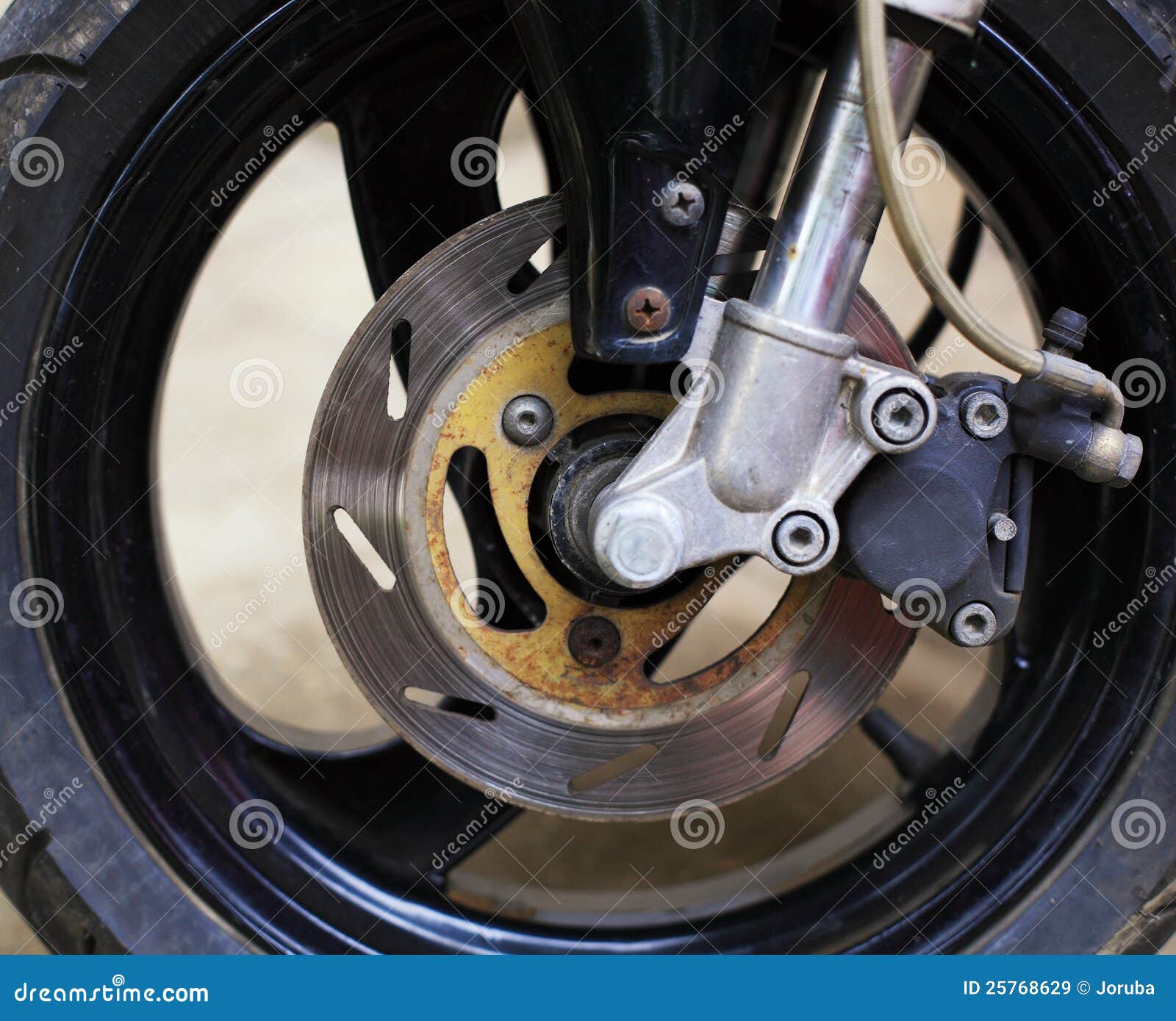 Motorcycle Wheel with Brake Stock Image - Image of clean, disk: 25768629