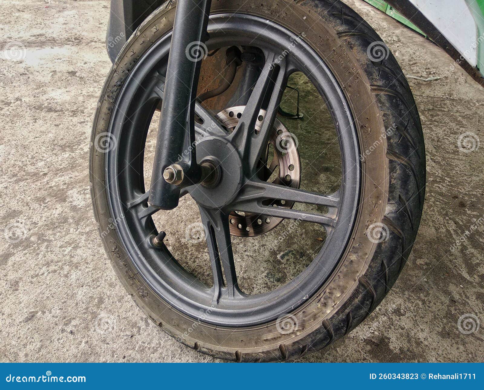Motorcycle Wheel and Rubber Tire Stock Image - Image of design, sport ...