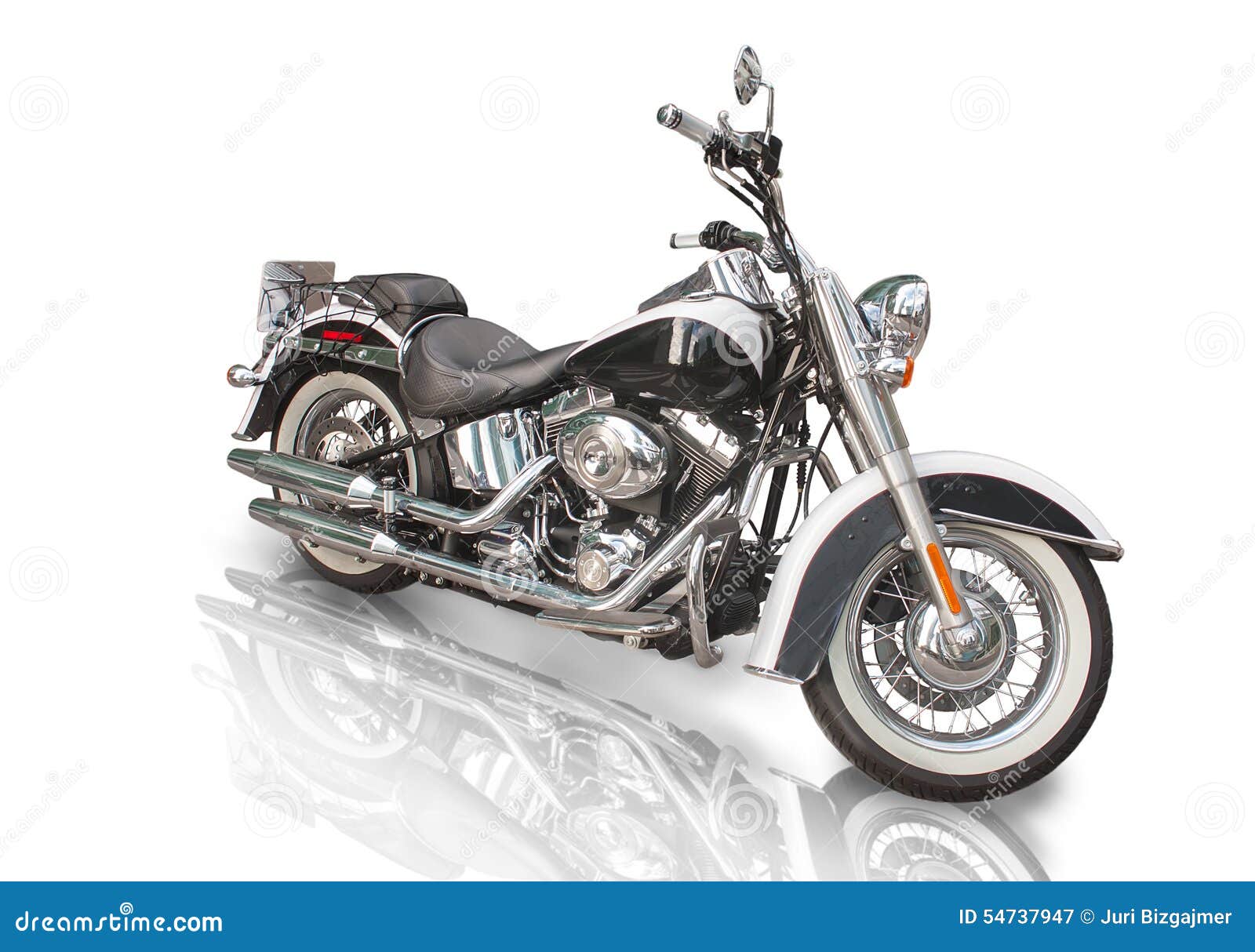 Motorcycle on White Background Stock Image - Image of drive, modern ...