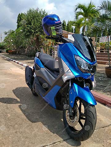 Motorcycle Yamaha NMAX Blue. Editorial Photo - Image of gasoline, sport ...