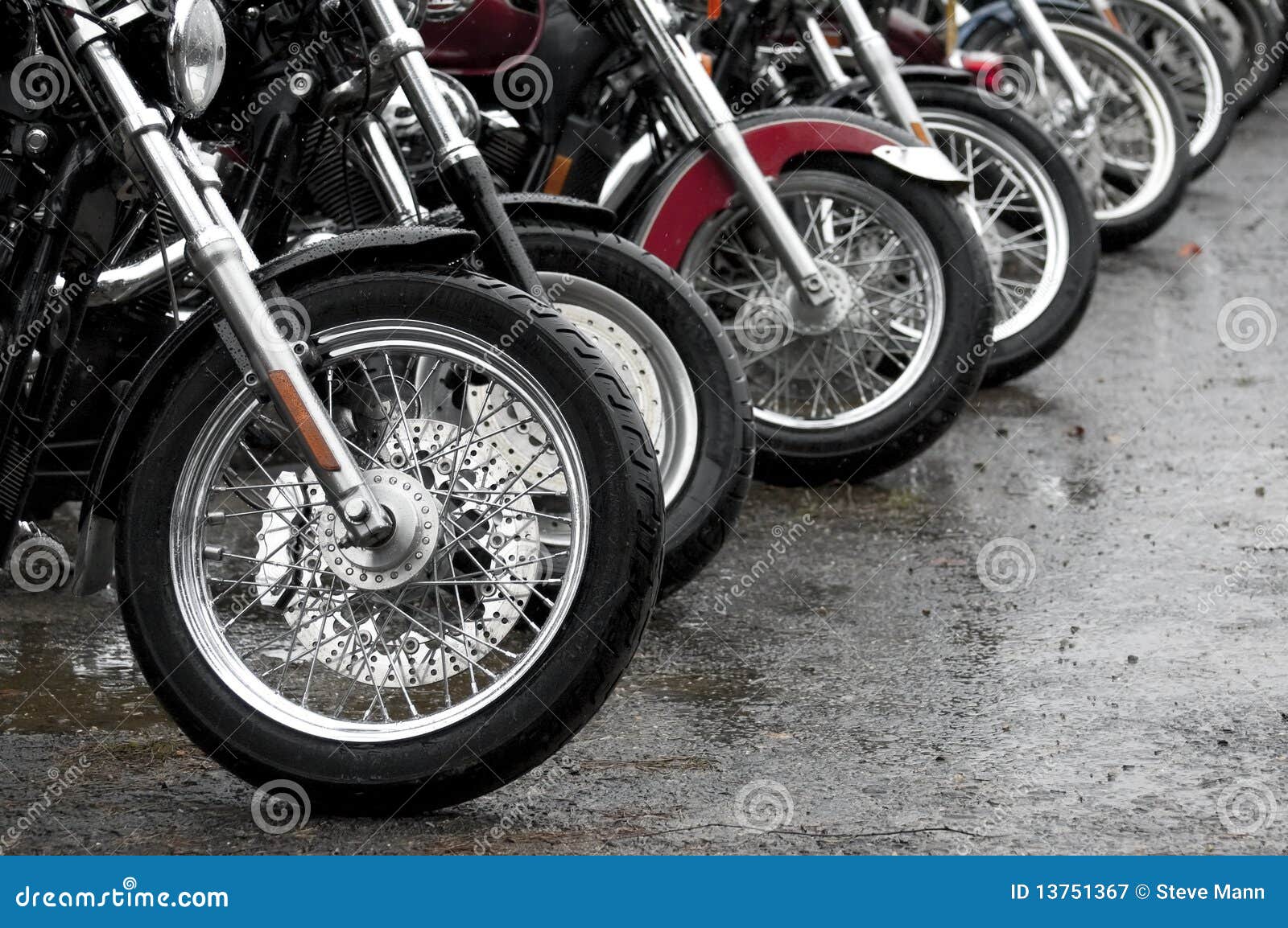 Motorcycles stock image. Image of bike, rainy, bikers - 13751367