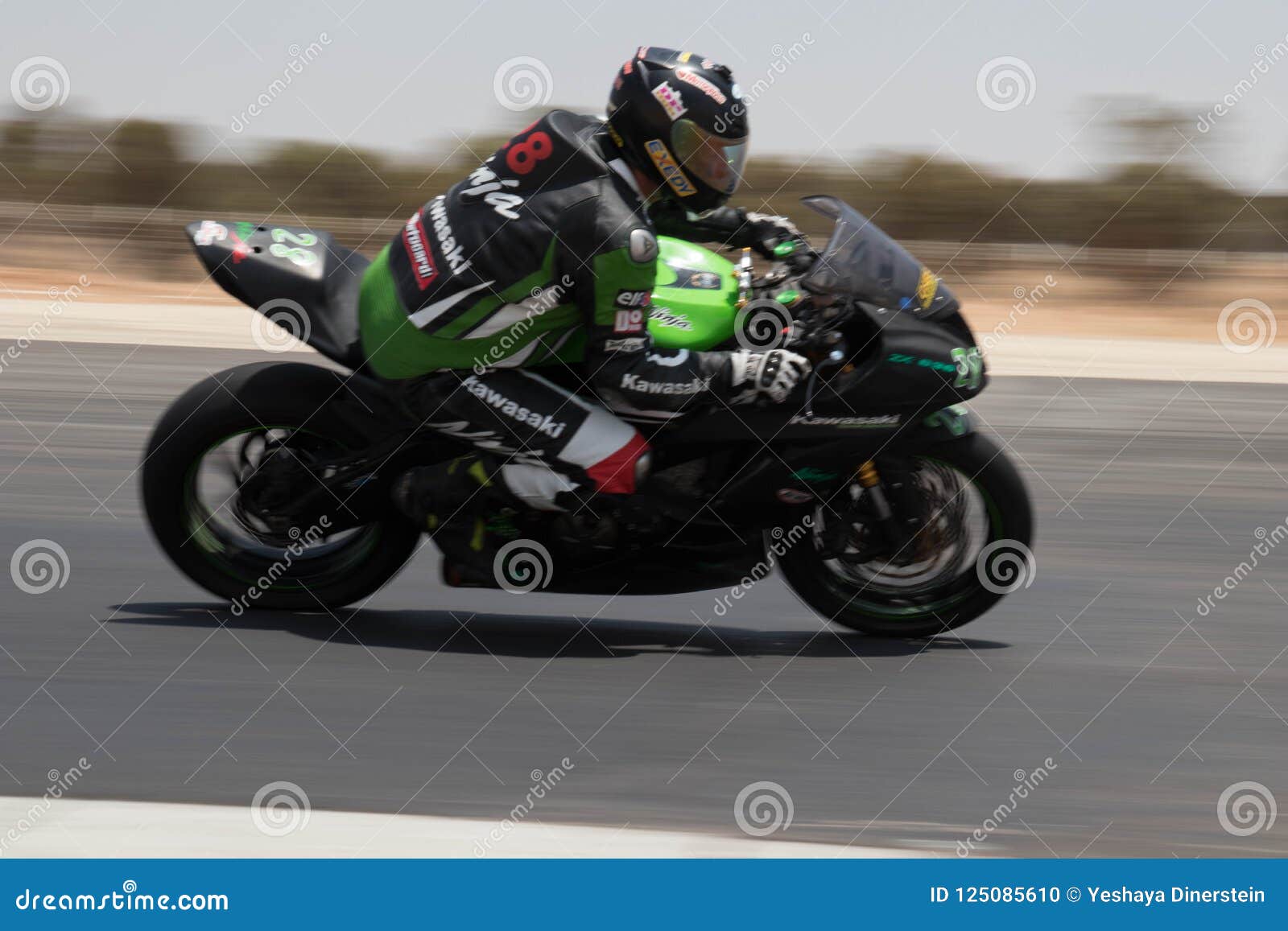 Motorcycles on a Race Track on a Training Day B.b Editorial Image ...