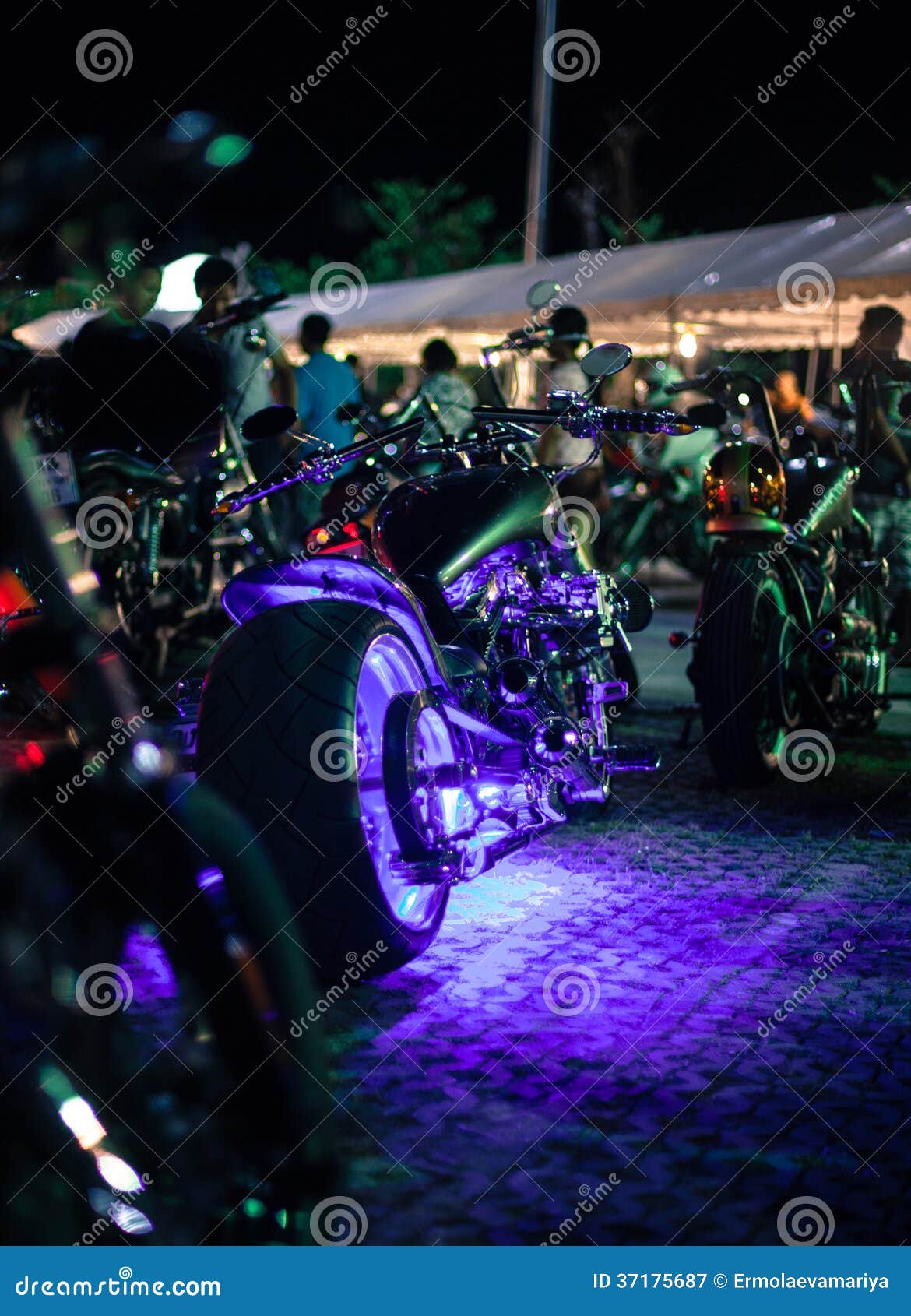 Motorcycles Exhibited at Motorcycle Show Stock Image - Image of align ...