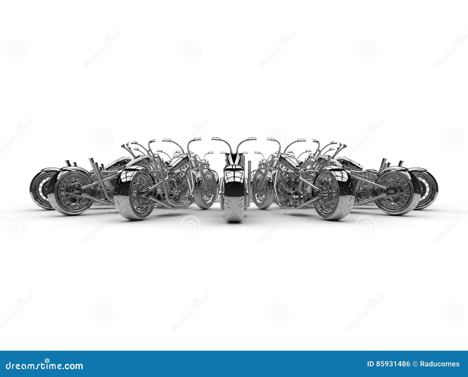 Motorcycles Meeting Concept Stock Illustration - Illustration of group ...