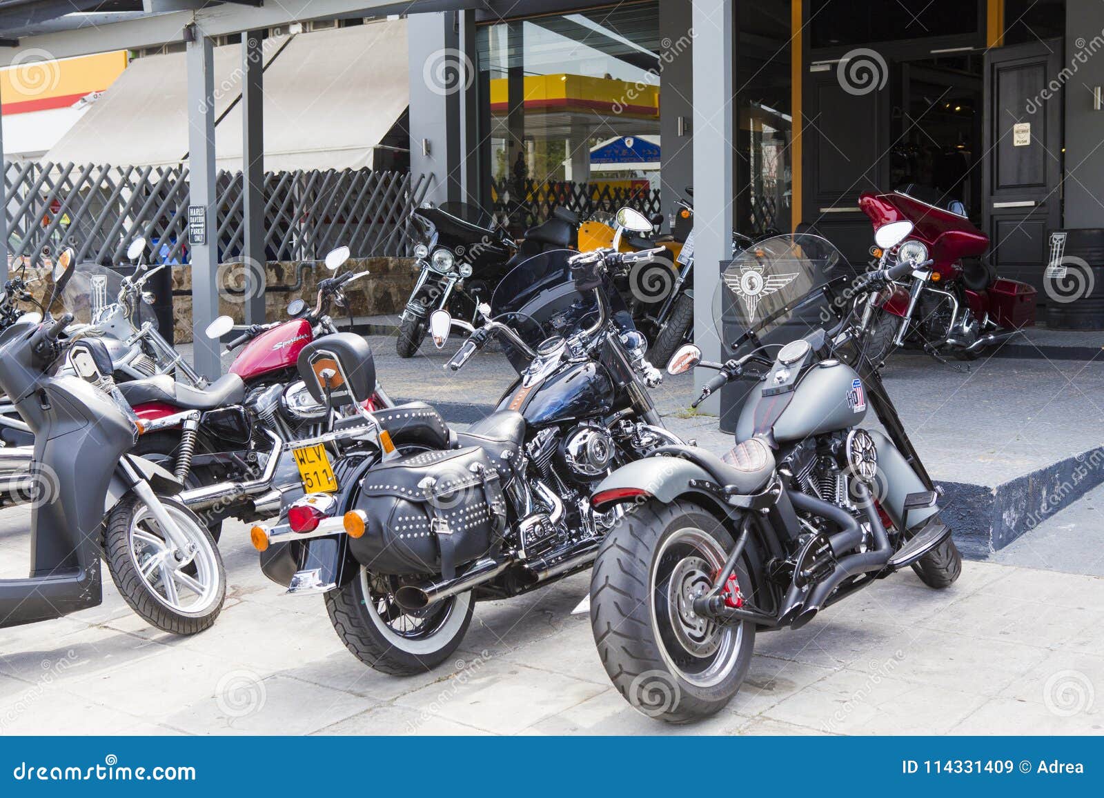 Two Motorcycles Parked Next To Each Other Editorial Stock Image - Image ... Two Motorcycles Parked Next To Each Other Editorial Stock Image - Image ...