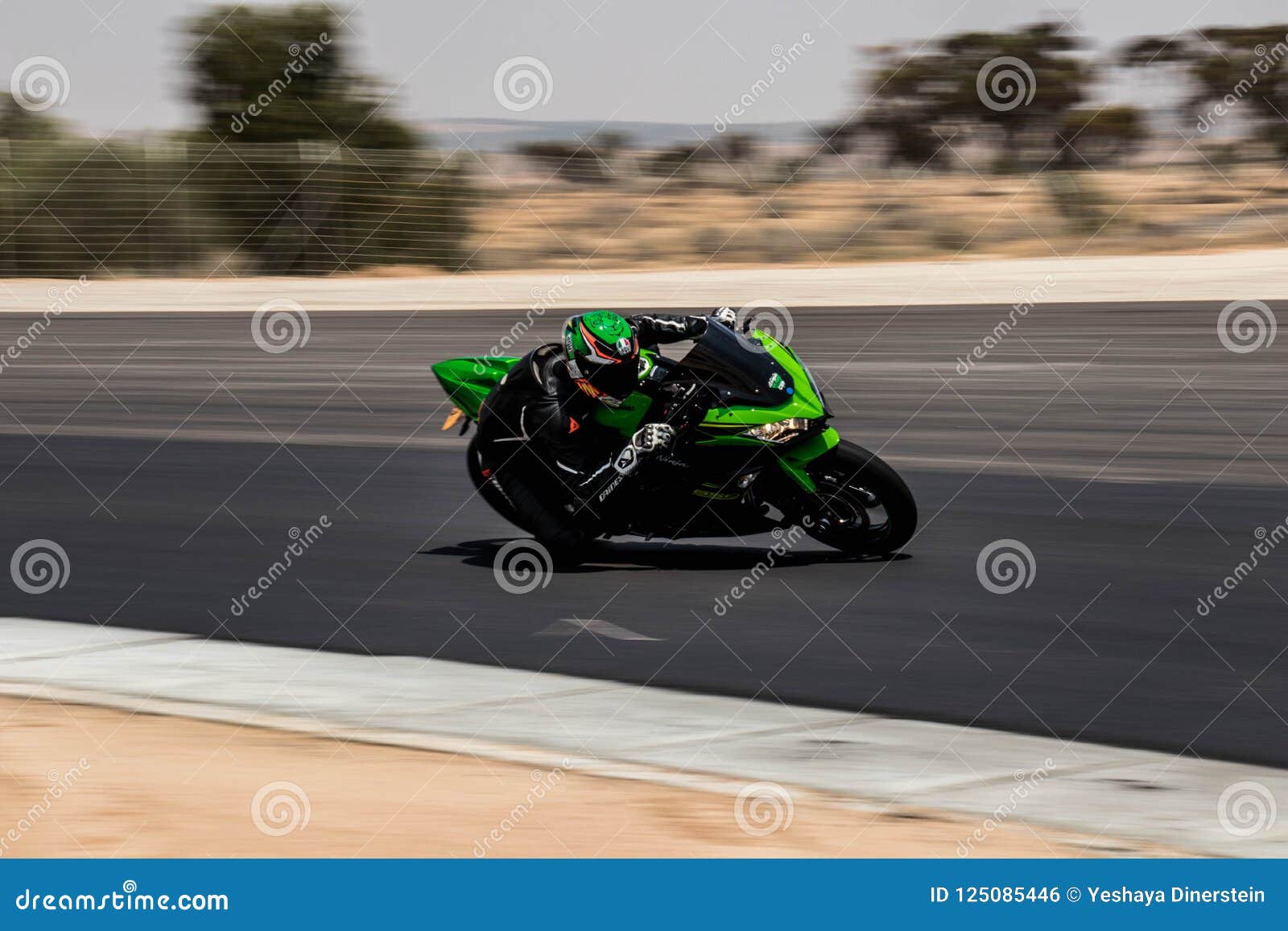 Motorcycles on a Race Track on a Training Day B.b Editorial Photo ...