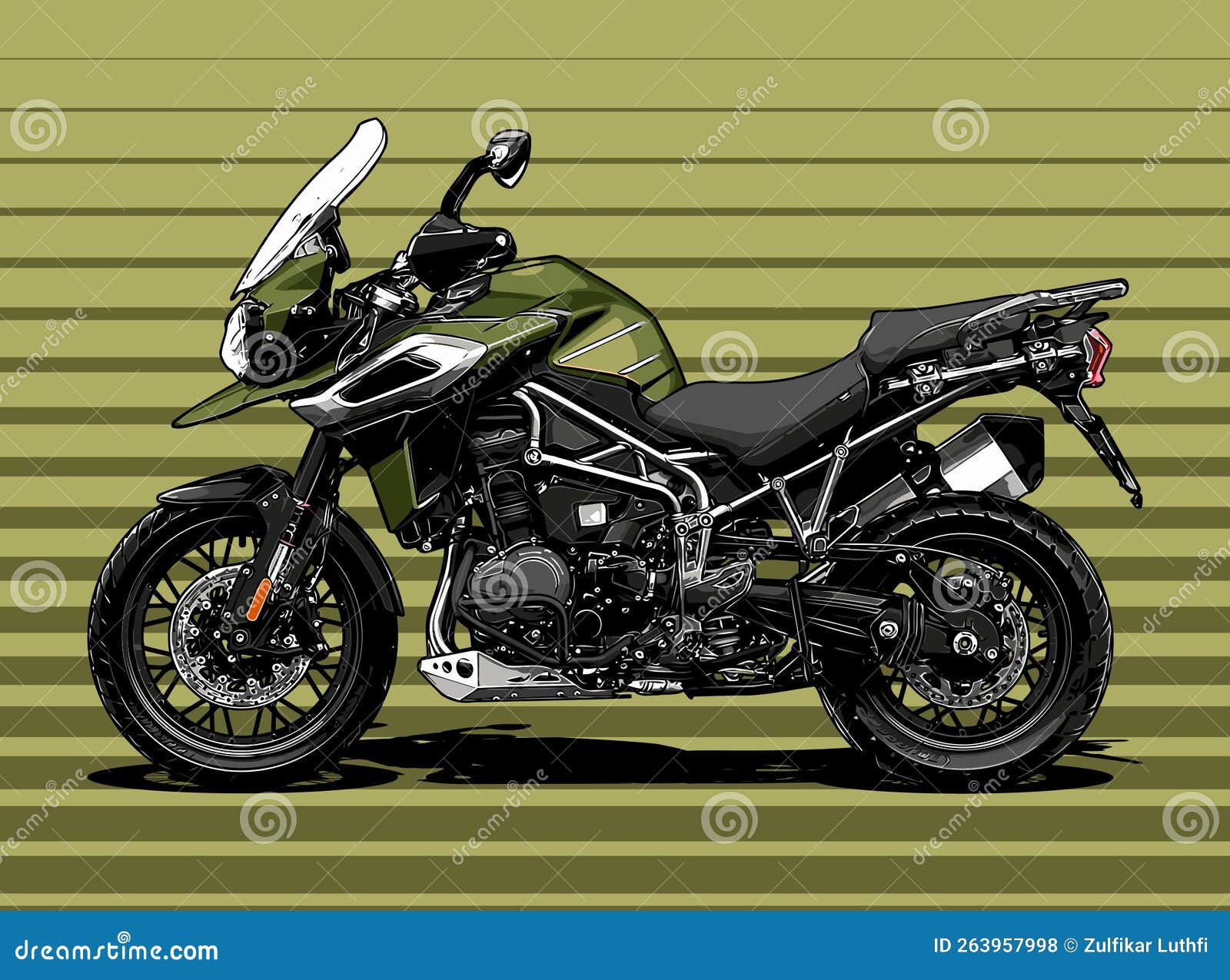 Motorcycles side view stock vector. Illustration of motorcycle - 263957998